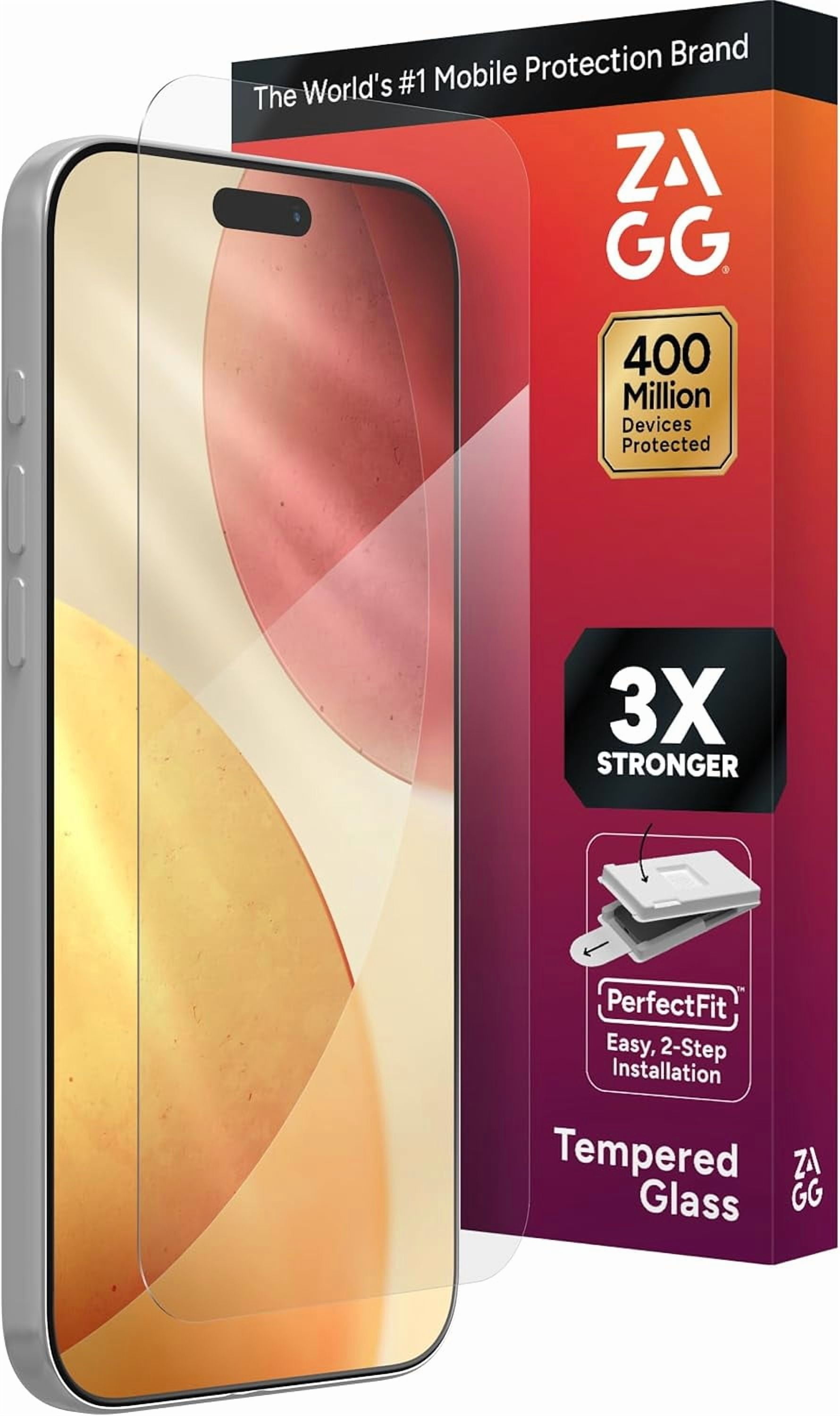 ZAGG Glass + Screen Protector for iPhone 17 Pro Max - 3X Stronger ...