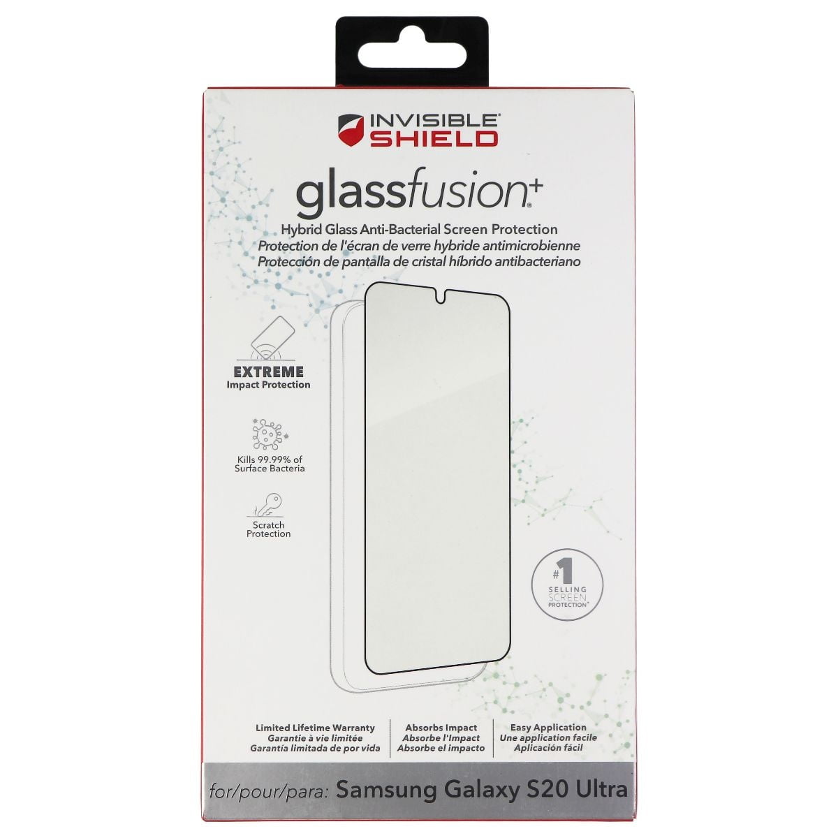 ZAGG InvisibleShield Glass Fusion+ Screen Protector for Samsung Galaxy ...