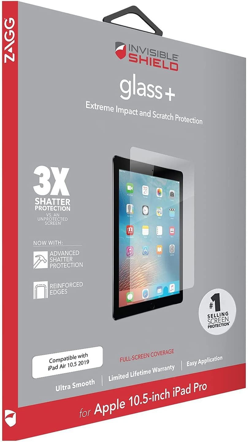 ZAGG InvisibleShield Glass+ Screen Protector for iPad Pro 10.5 and iPad ...