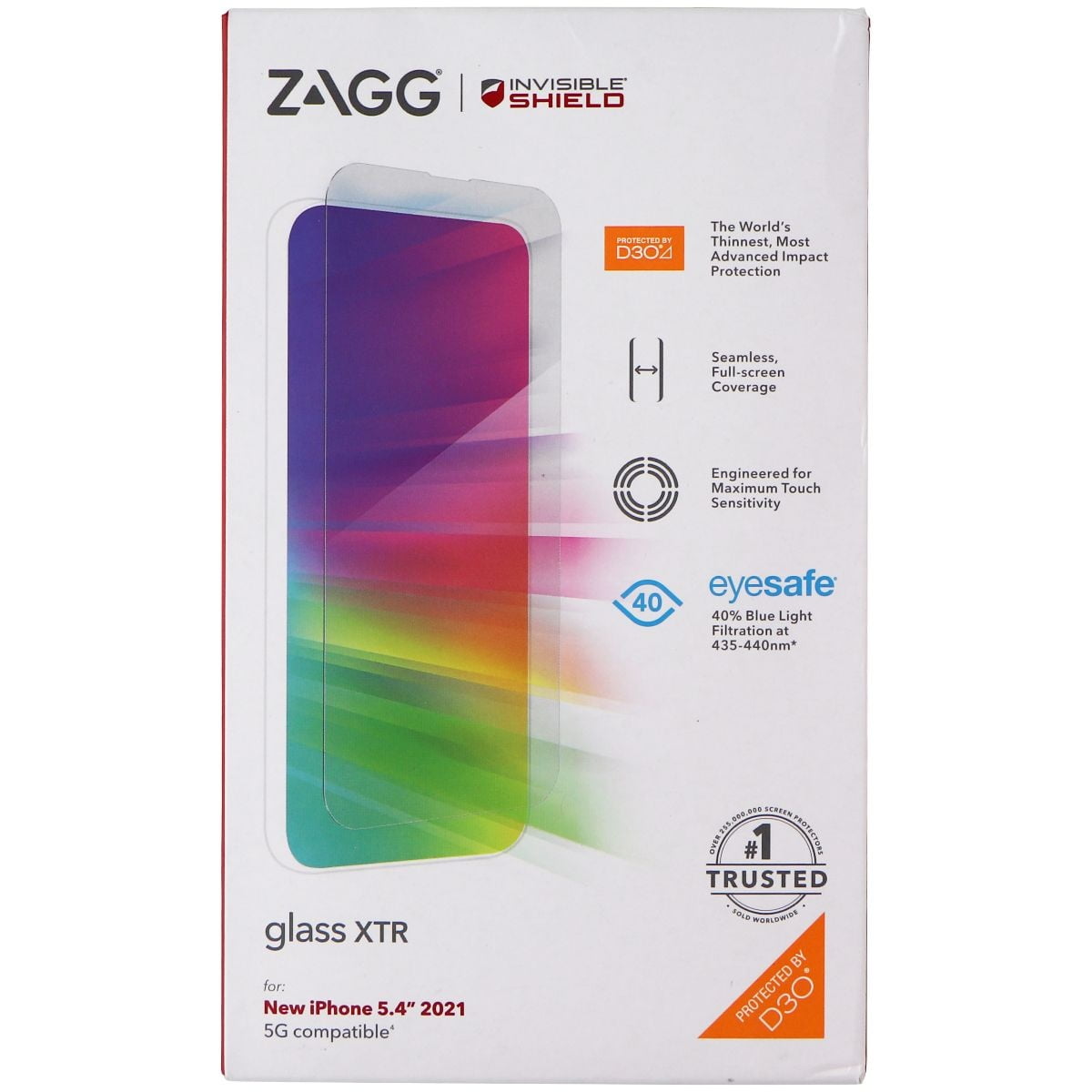 ZAGG InvisibleShield Glass XTR with D3O Screen Protector - Gaming Glass ...