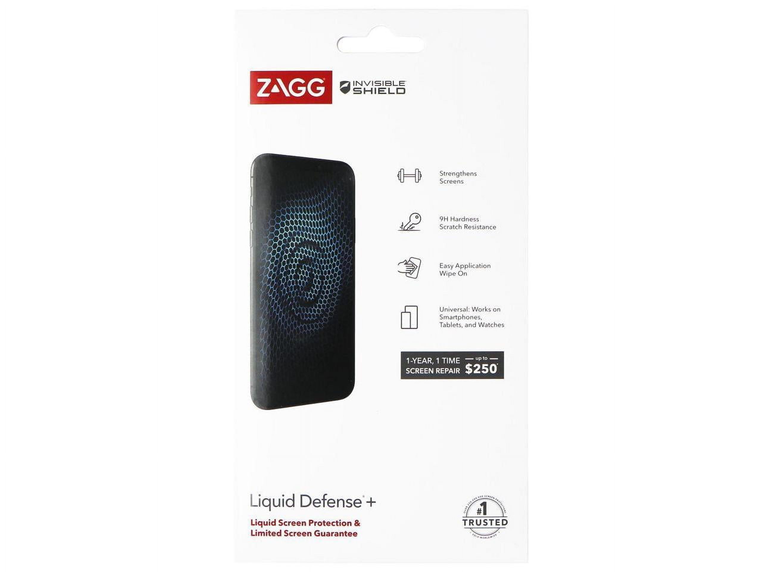 ZAGG Liquid Defense+ Nano Glass Screen Protector with Phone Repair ...