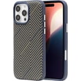 ZAGG London Snap Case for iPhone 16 Pro Max Navy Blue Gold Geometric ...