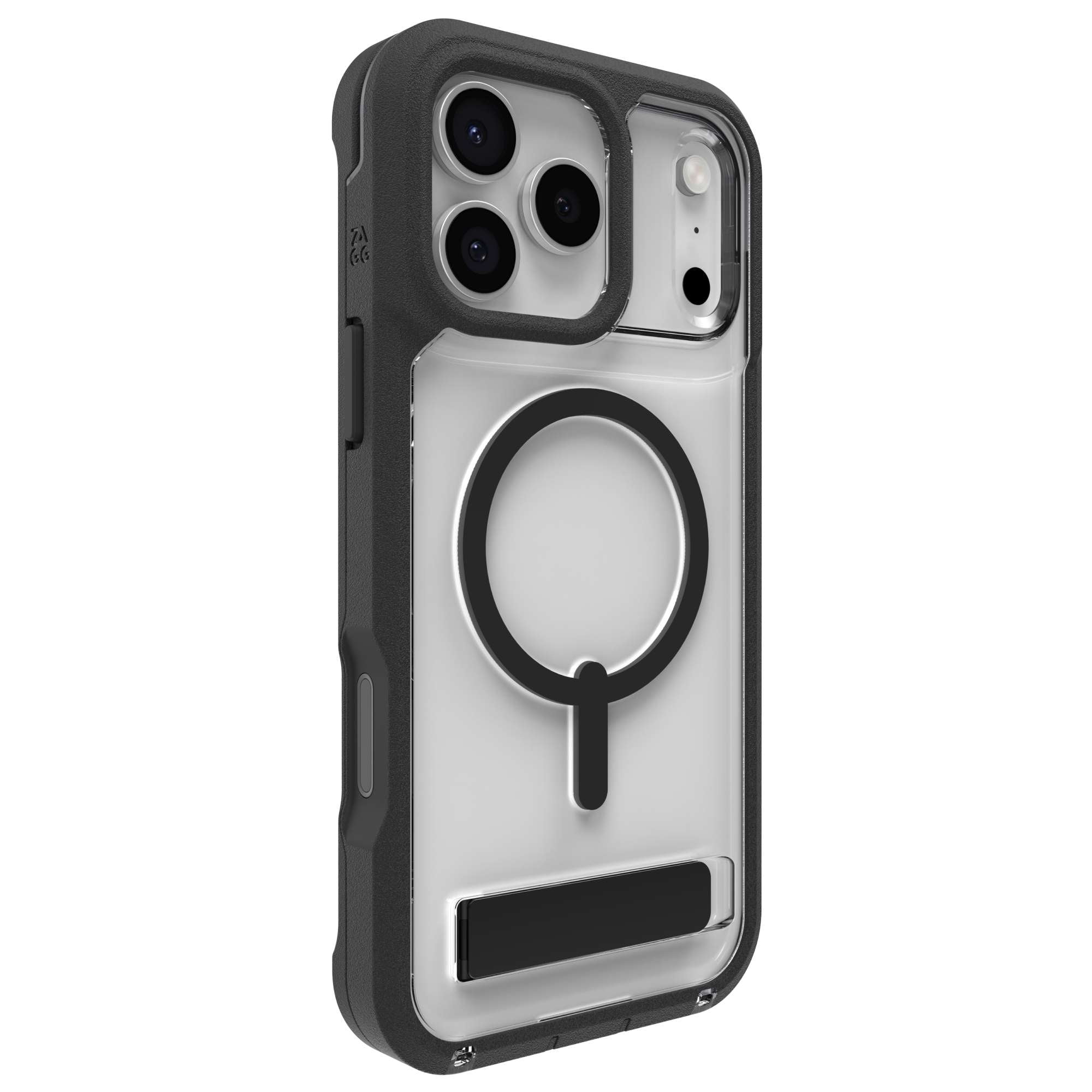 ZAGG Rainier Case with Kickstand for iPhone 17 Pro Max - Black Graphene ...