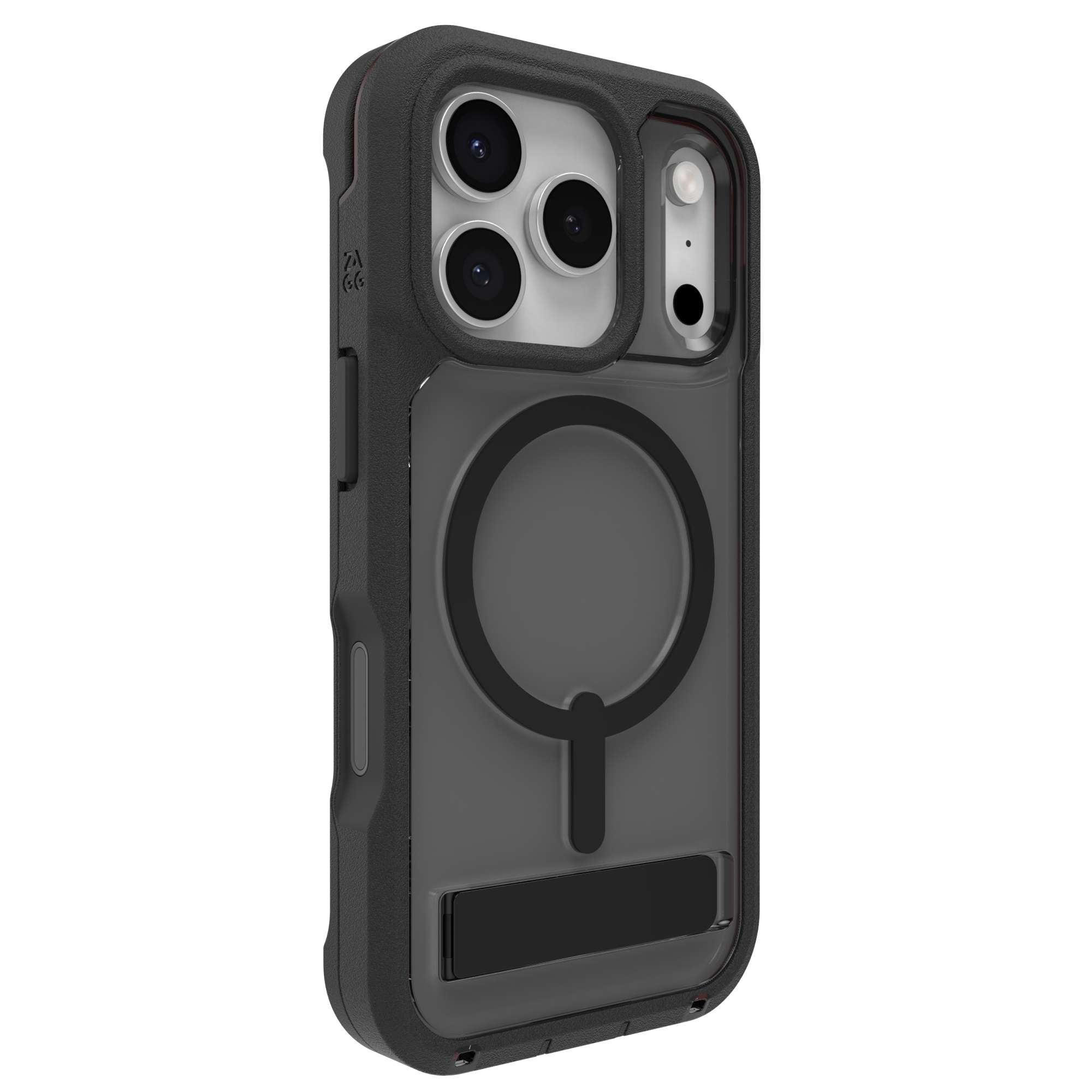 ZAGG Rainier Case with Kickstand for iPhone 17 Pro - Smoke Black ...