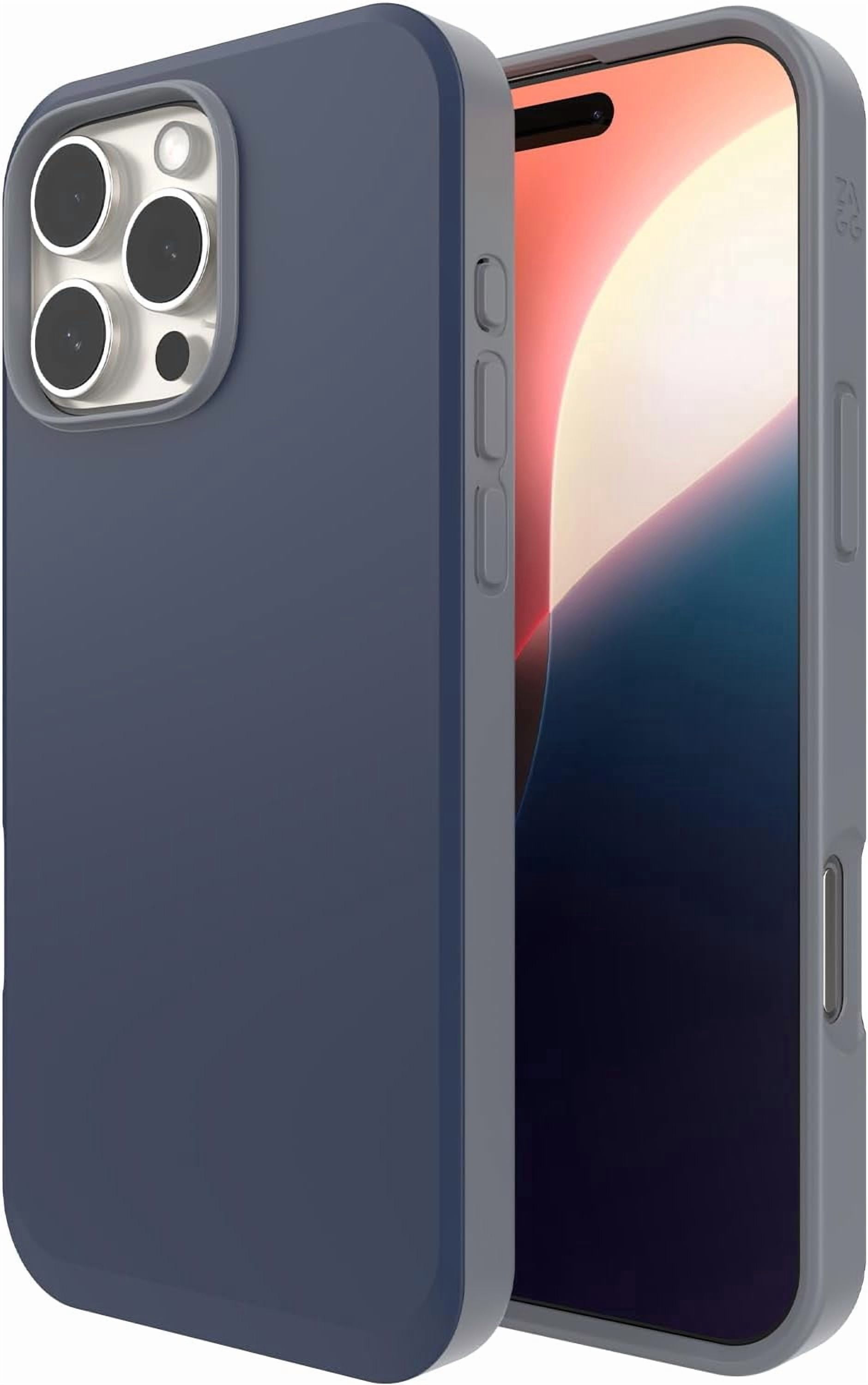 ZAGG SoHo Snap Case for iPhone 16 Pro Max Navy Blue Gray - Walmart.com