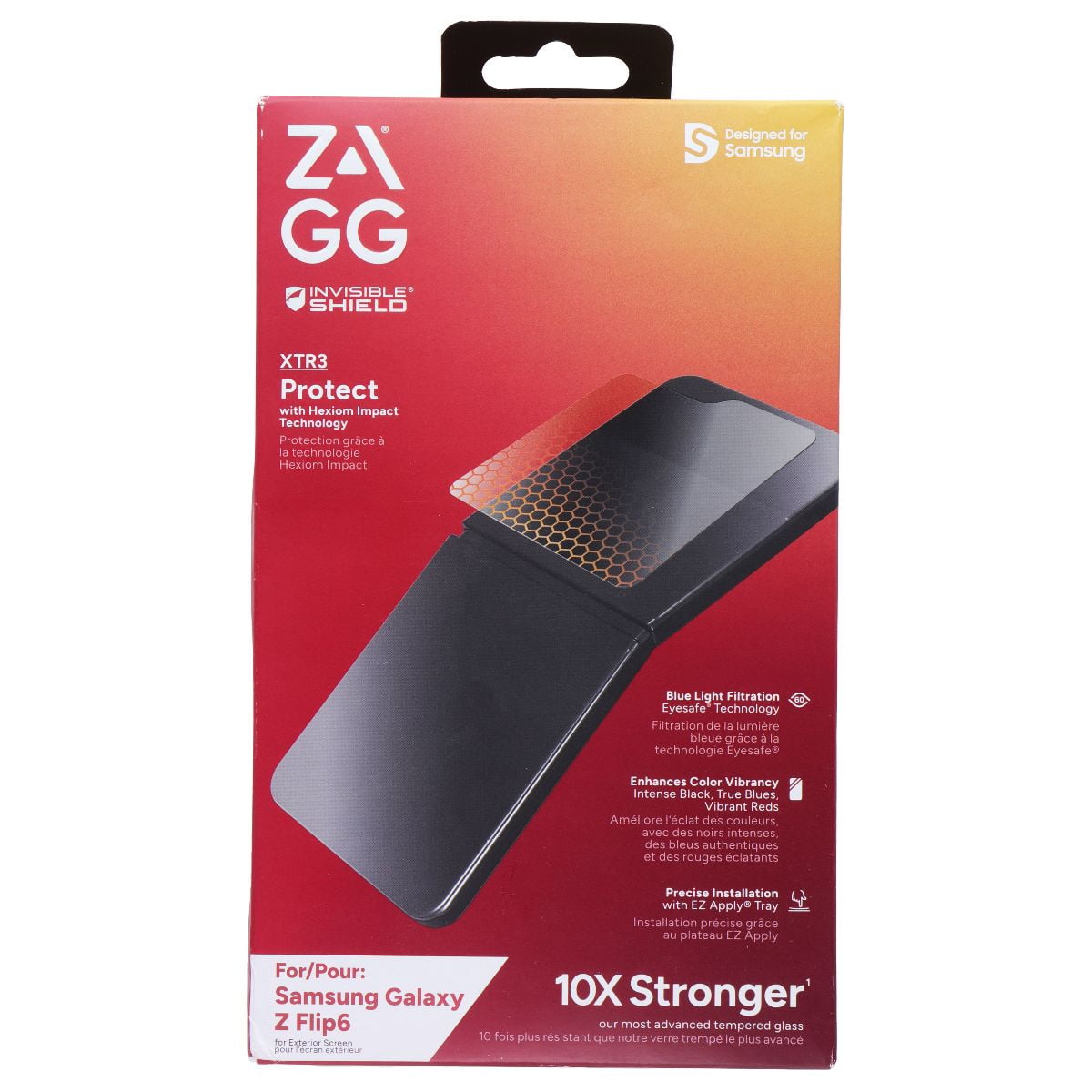 ZAGG XTR3 Screen Protector for Samsung Galaxy Z Flip6 - Clear - Walmart.com