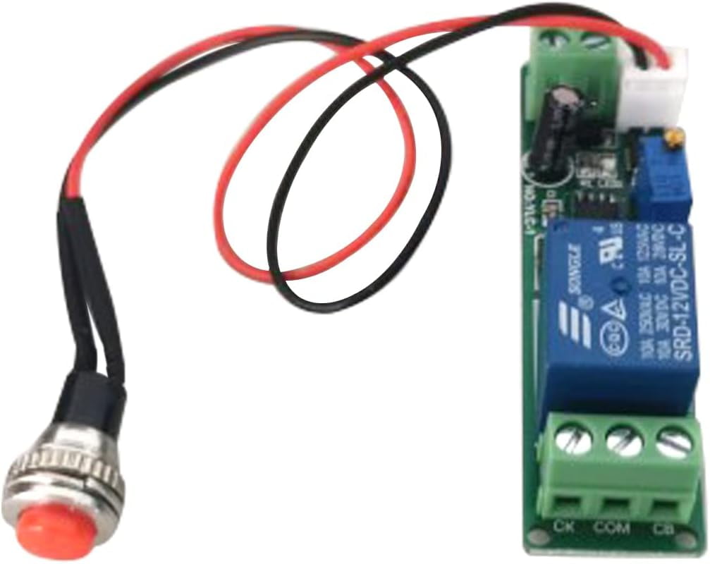 ZAGHNRENJ DC 12V Time Switch Module, Adjustable Time Delay Timing Timer Turn On/Off Relay Switch ...