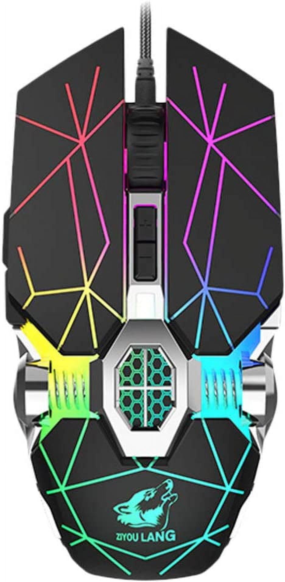 ZAGHNRENJ Gaming Mouse RGB Linux Laptop Lightweight Gaming Rainbow Led ...