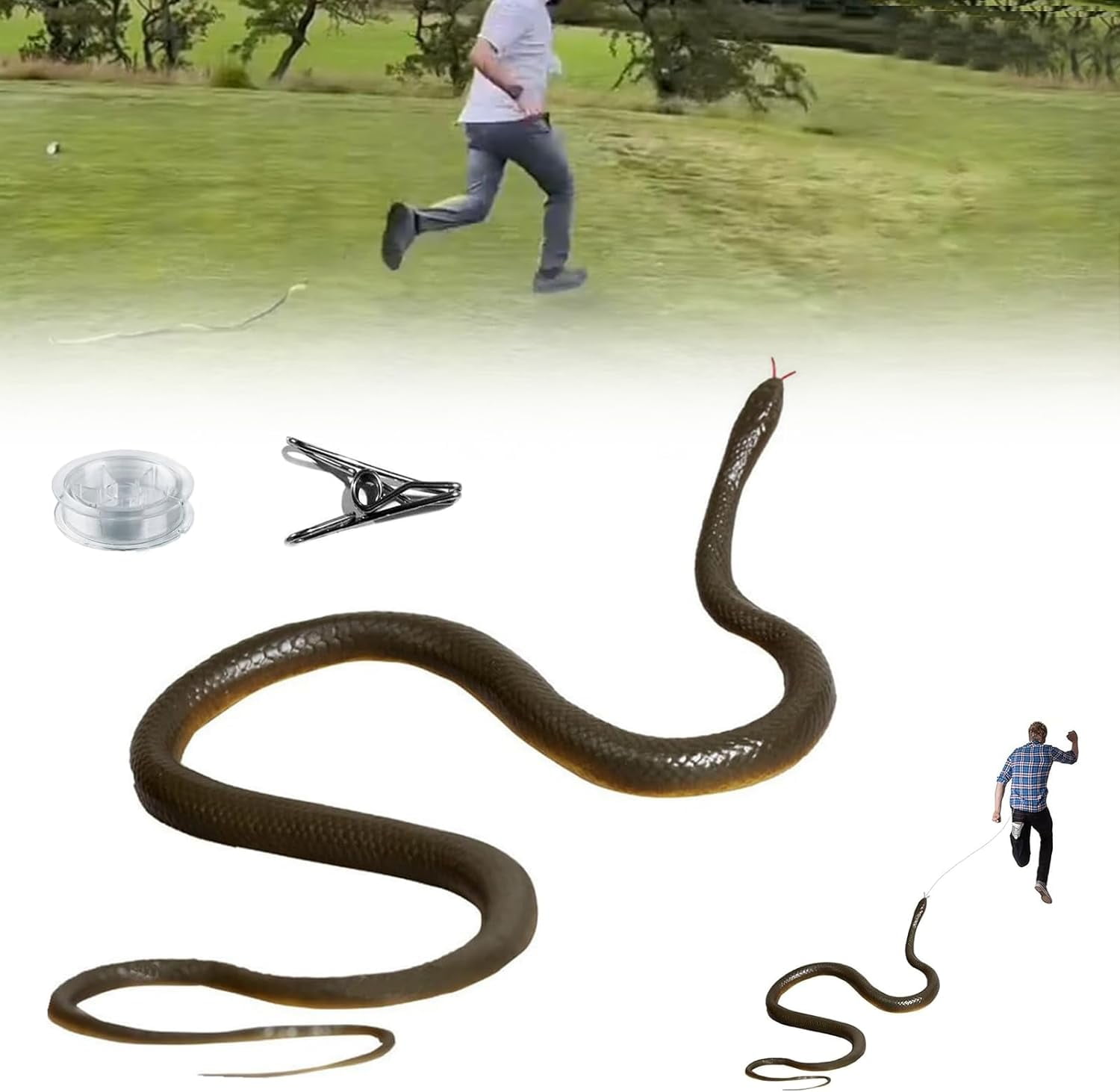 ZAGHNRENJ Snake Prank with String Clip,Snake on A String Prank Props ...