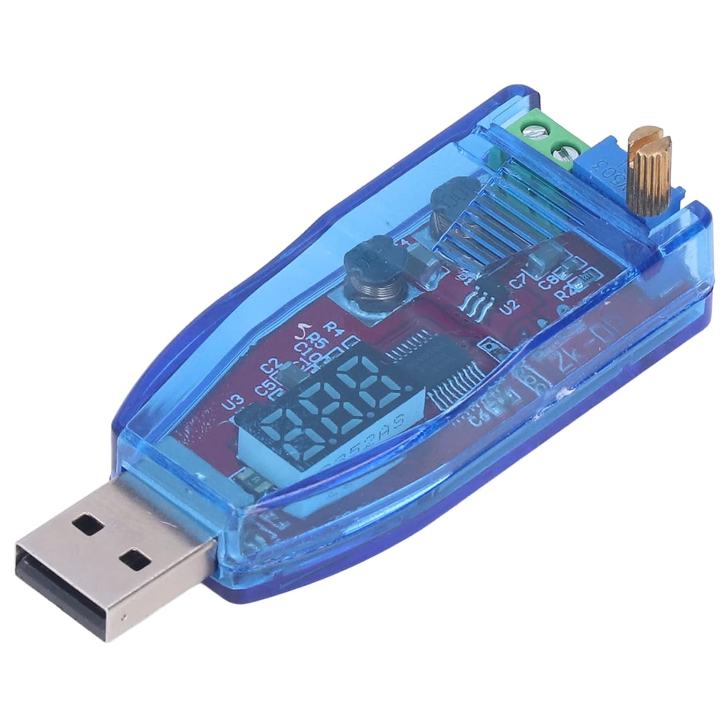 ZAGHNRENJ USB Adjustable Power Module Boost Voltage Converter DC to DC ...