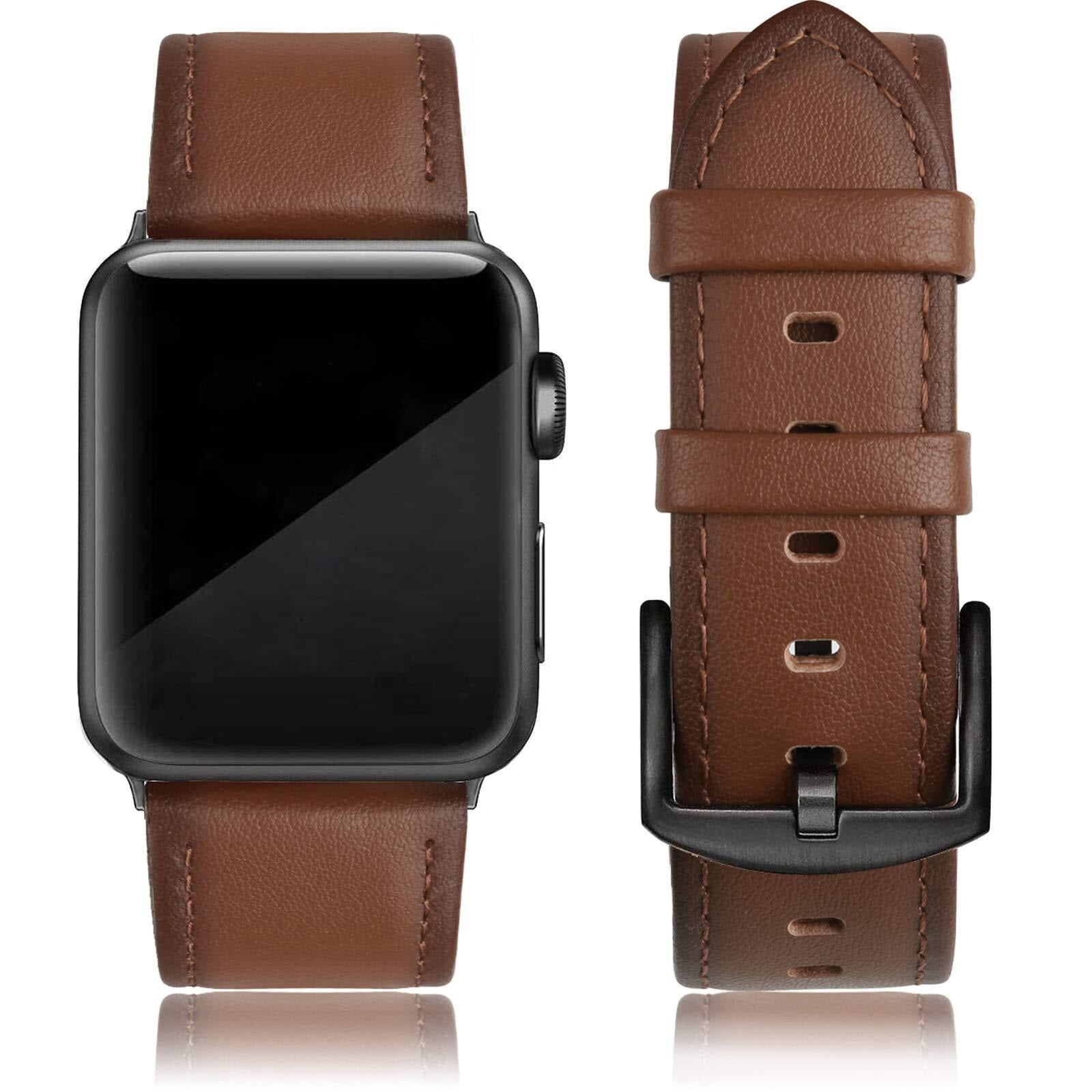 ZAHNGS Vintage Genuine Leather Bands Replacement Compatible with Apple ...