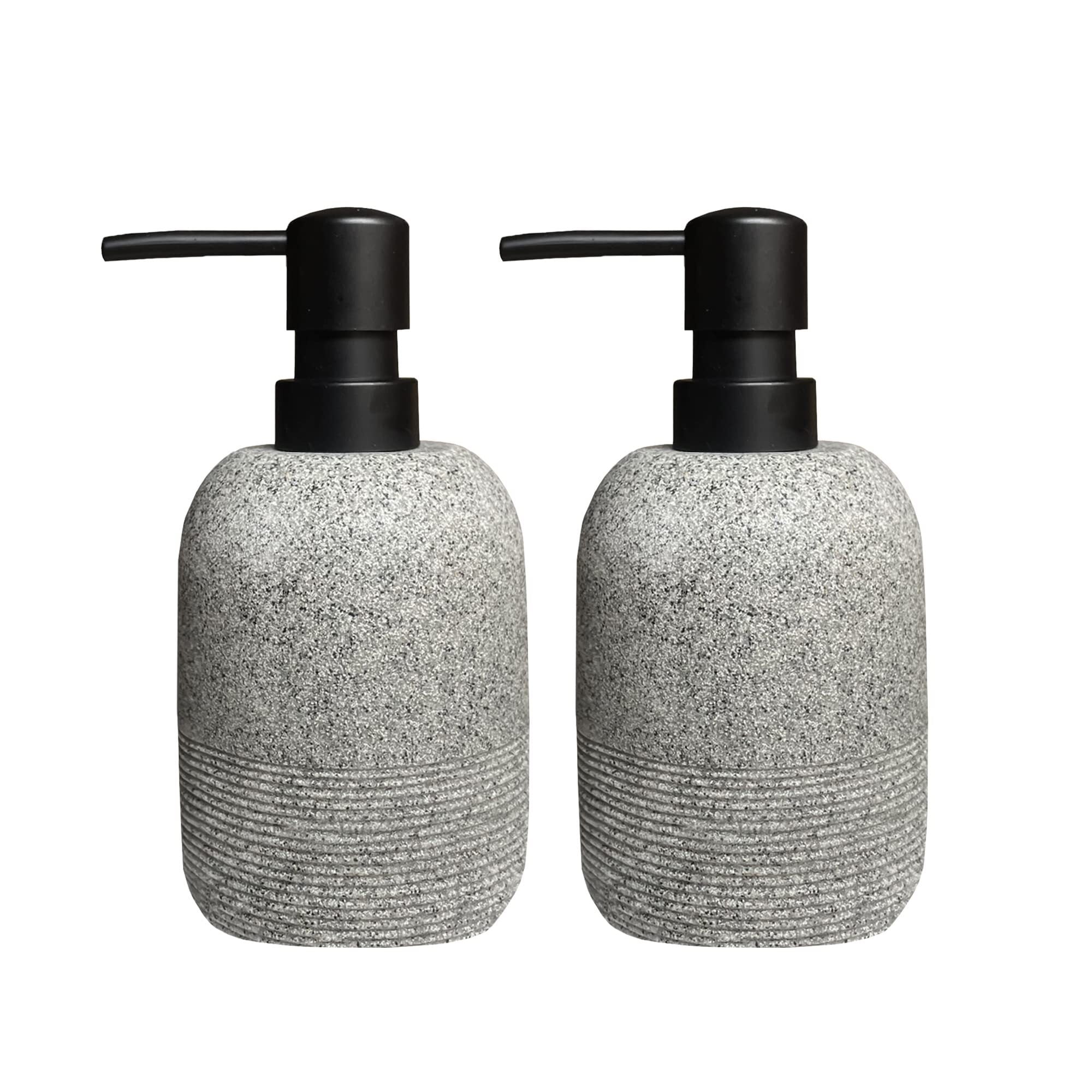 ZAHNGYY 2pcs/Set Beige Hand Soap Dispenser Sets,Resin Liquid Soap ...