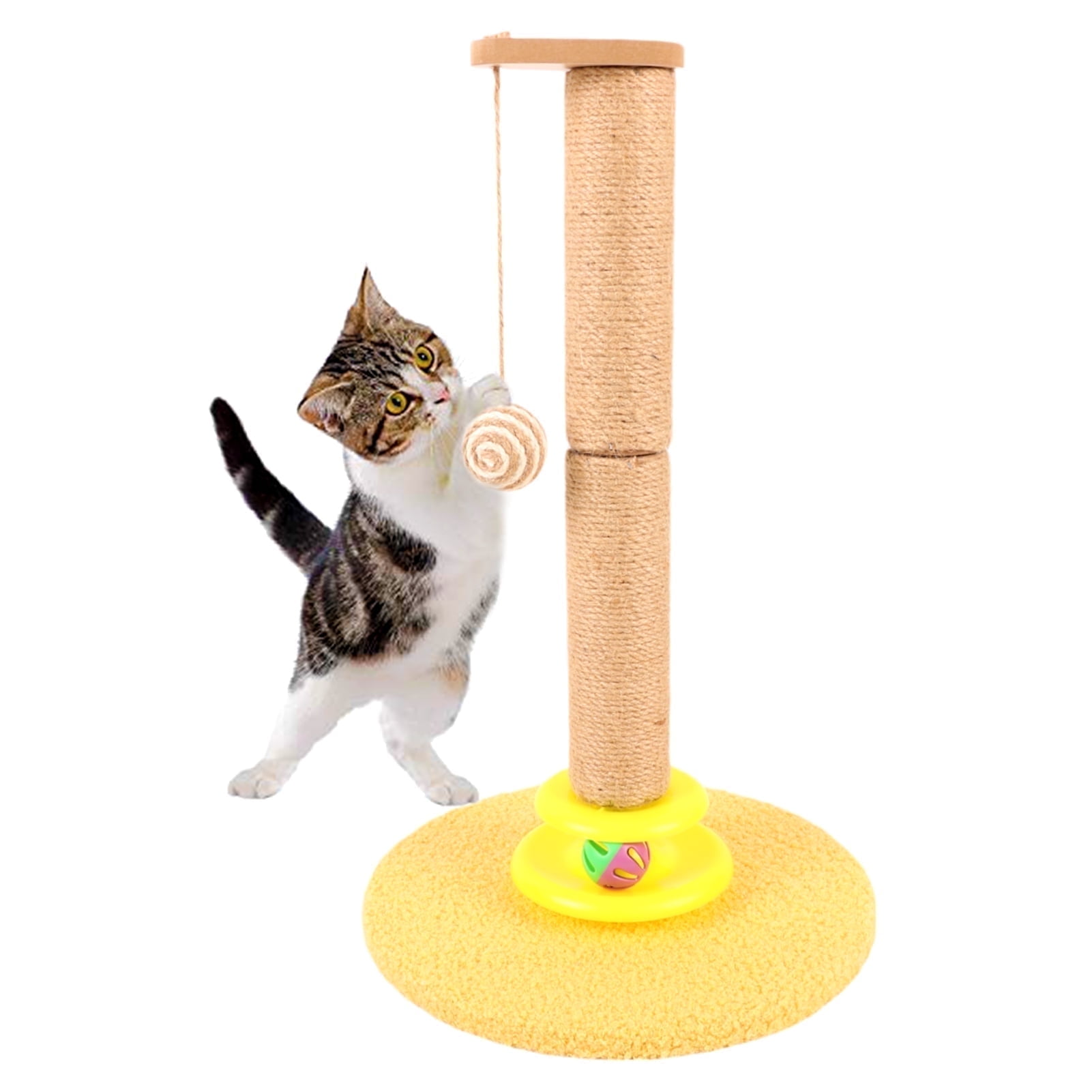 ZALALOVA Cat Post, 19.3 inch Tall Cat Scratching Post for Indoor Cats ...