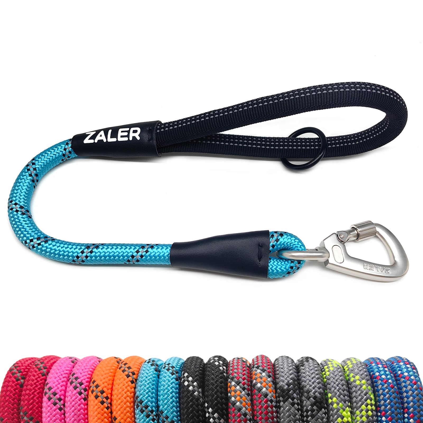 ZALER Short Dog Leash, TGF4 26 Inches Rope Traffic Leashes for Dogs ...