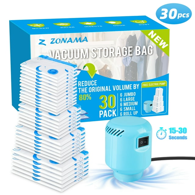 Free Shipping! ZALFLEX Vacuum Storage Bags(Variety 30 Pack) , Vacuum ...