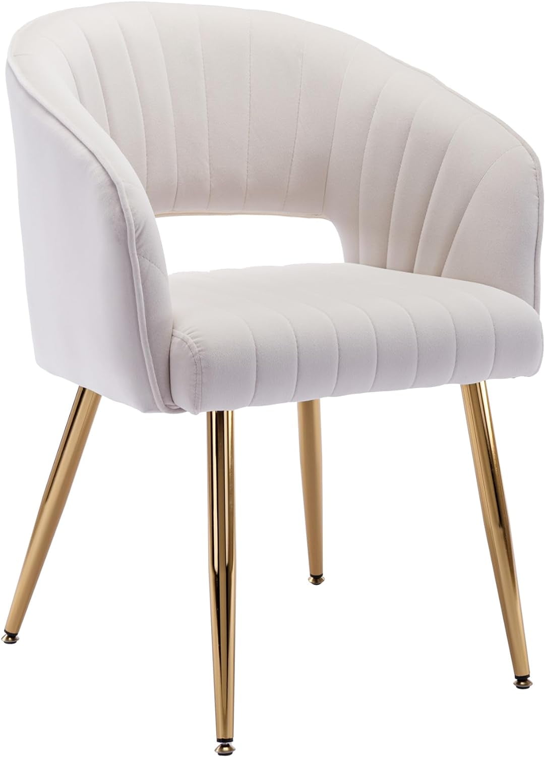 ZALIX Modern Velvet Desk Chair Accent Armchair Upholstered Tufted ...
