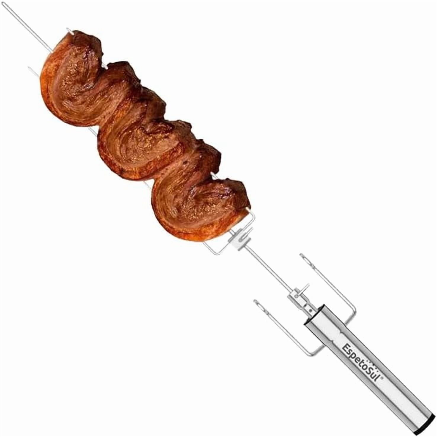 ZALIX Single Automatic Spinning Barbecue Skewer, Battery Operated ...