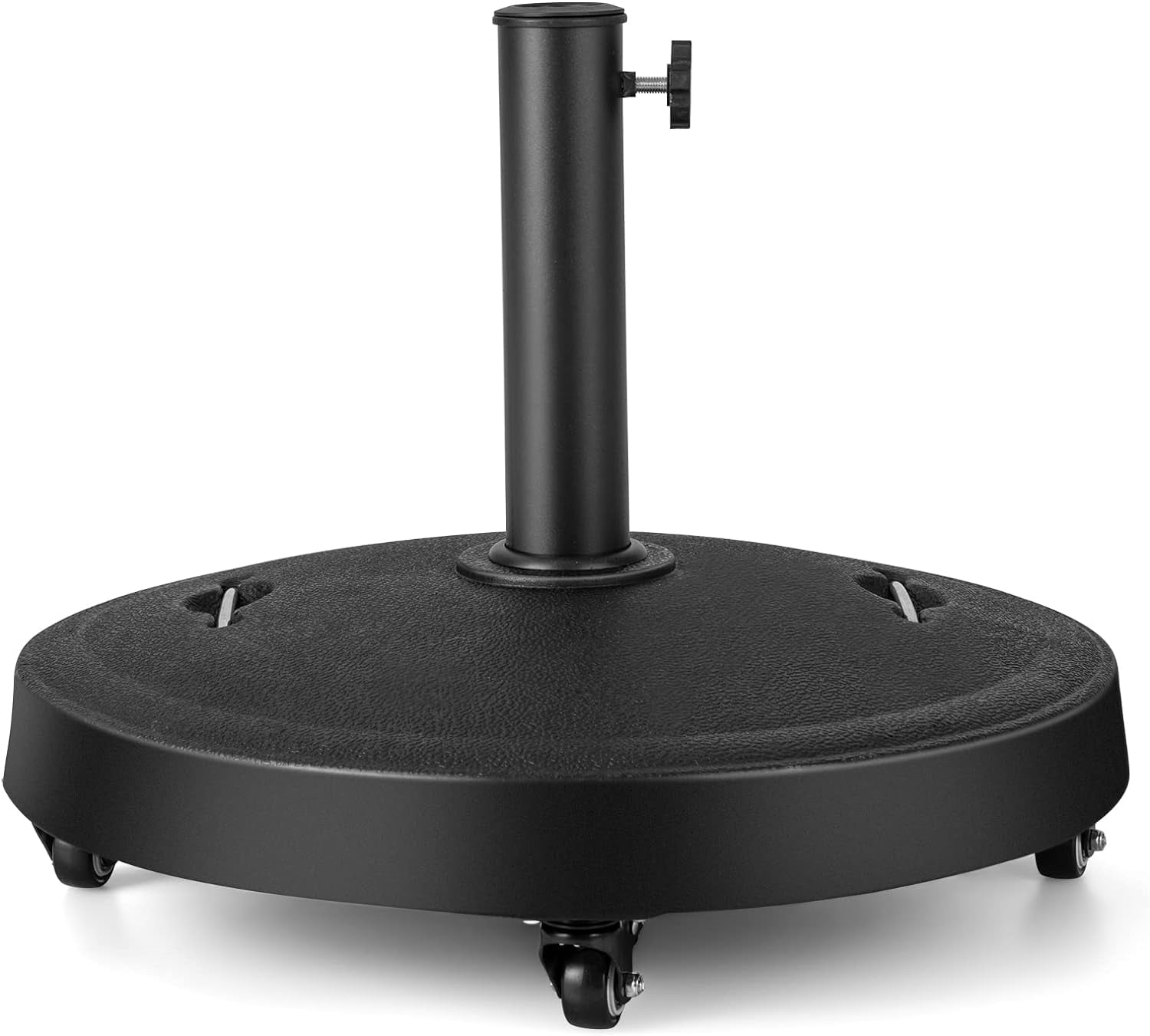 ZALIX Umbrella Base with Wheels, 52 Heavy Duty Umbrella Stand with 4 ...