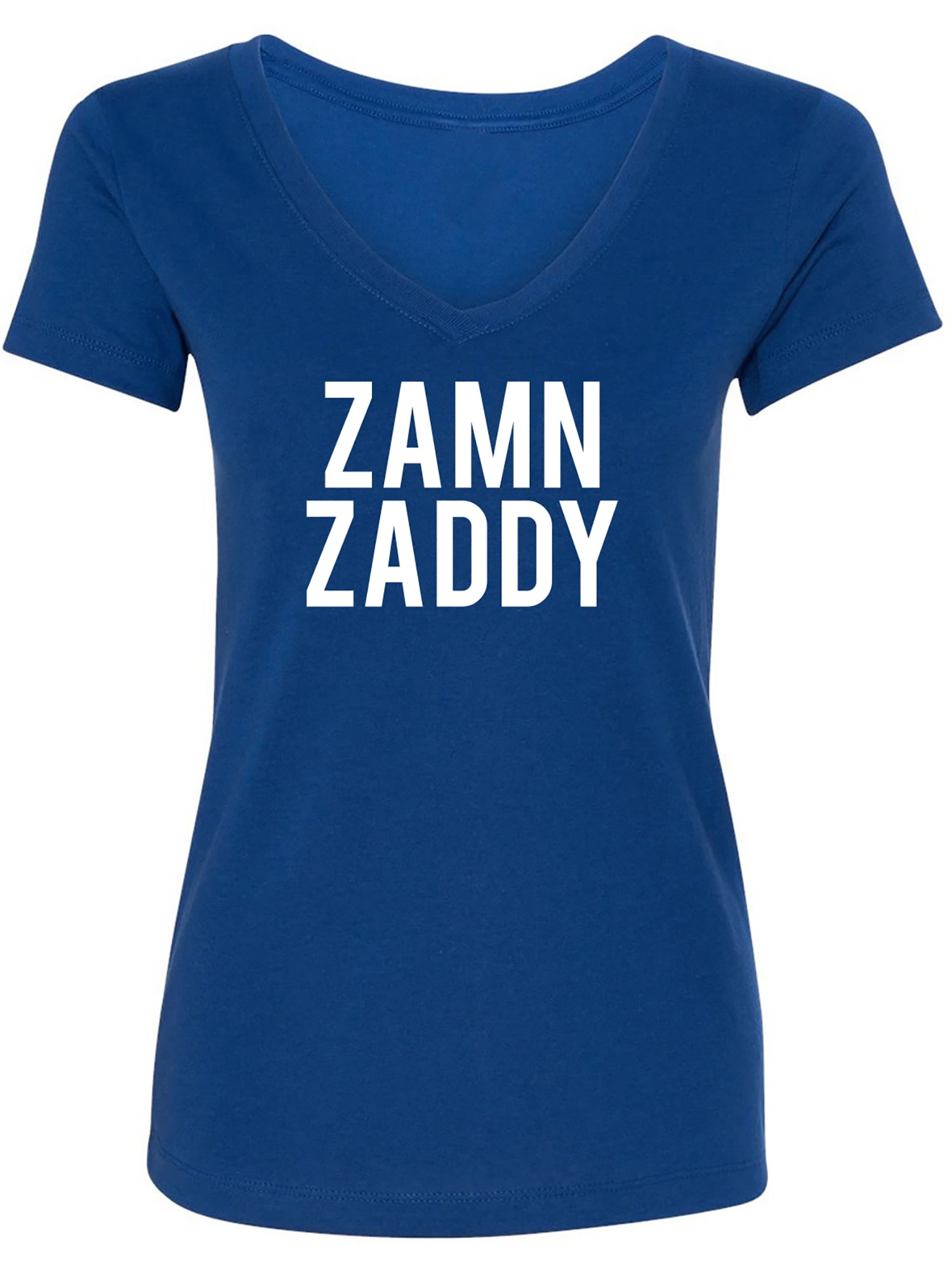 ZAMN ZADDY Womens V-Neck T-Shirt - Walmart.com