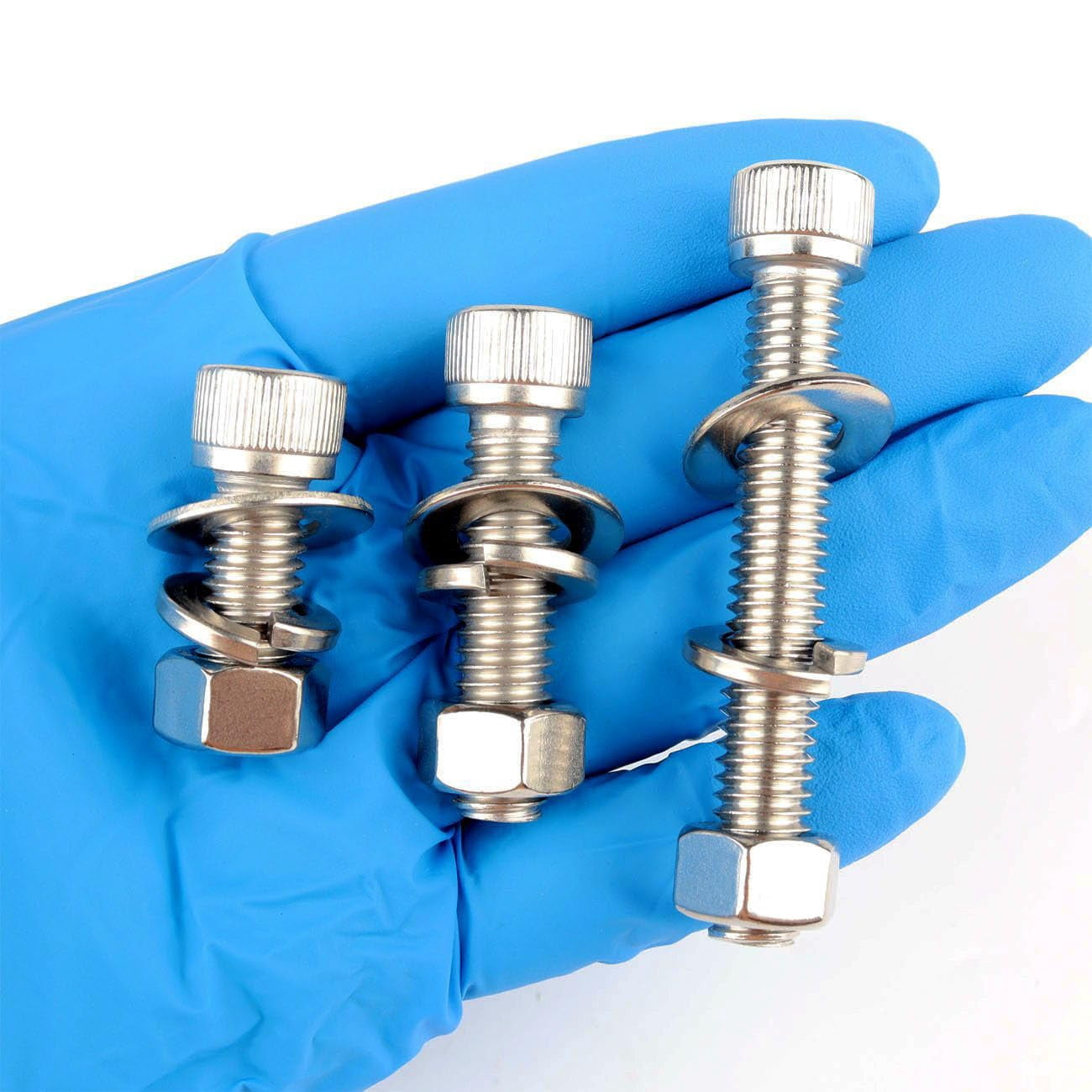 ZANHUA-1/4-20 x 2 Socket Head Cap Screws Allen Hex Bolts with Hex Nuts ...