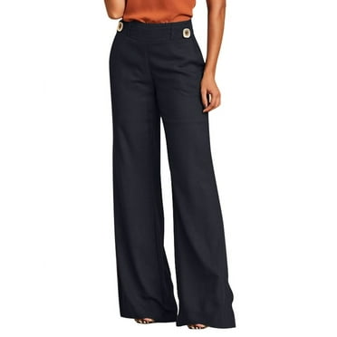 ZANZEA Women Elastic Waist Print Mid-Calf Length Pants Straight ...