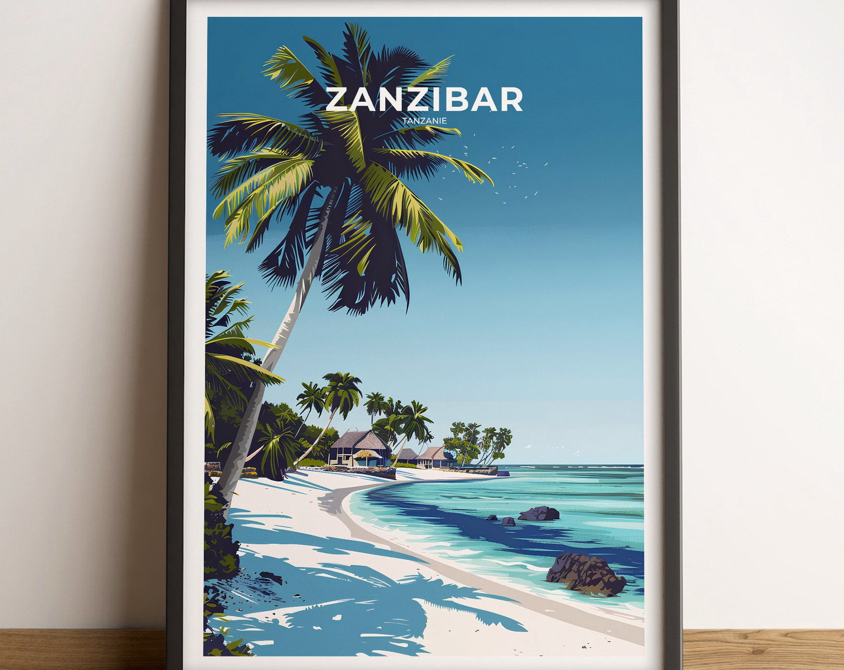 ZANZIBAR poster · Zanzibar travel poster · Zanzibar art print ...