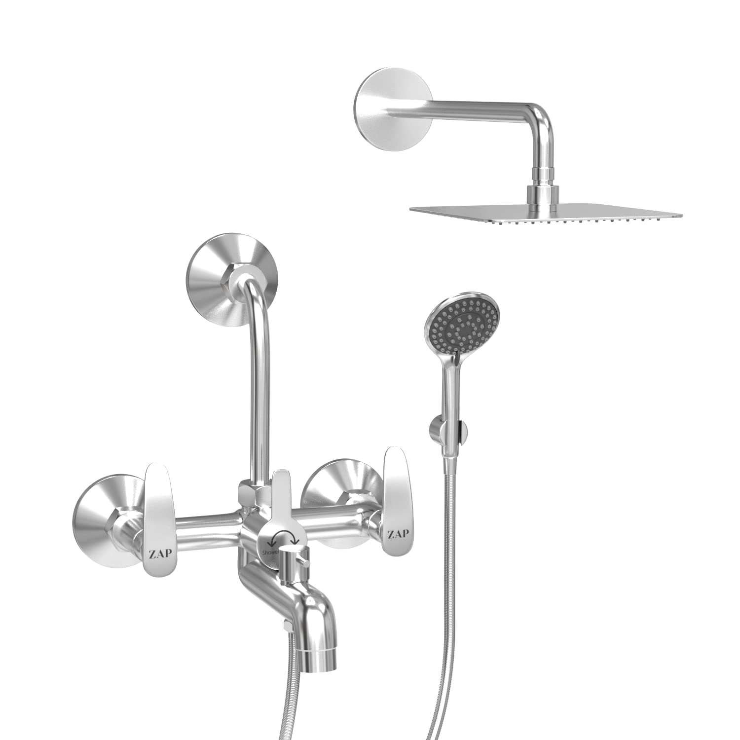 ZAP ARMX305 Arrow Series 100 High Grade Brass 3 in 1 Wall Mixer with ...