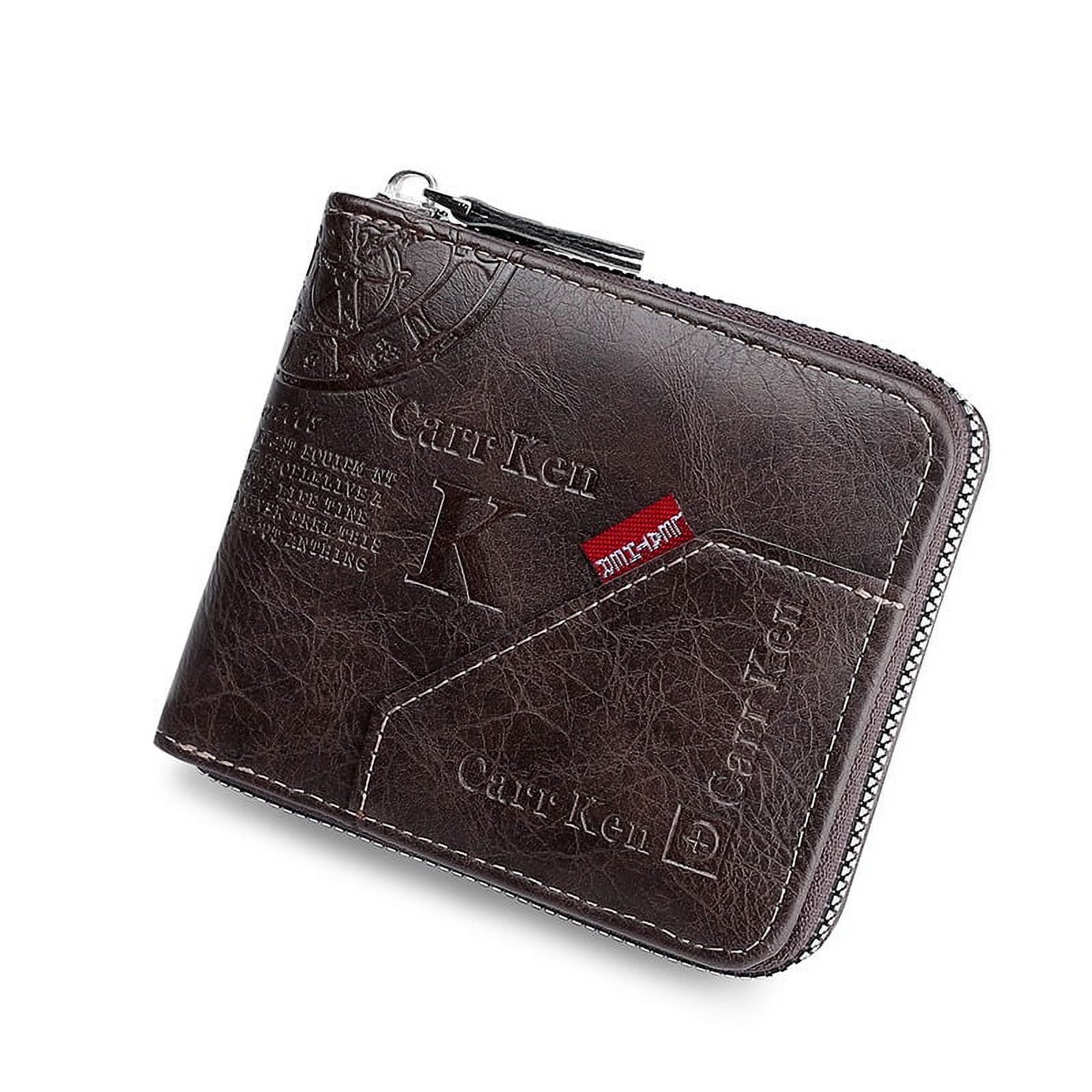ZAPZEAL Retro Multi-functional Men's Wallet with Horizontal Layout and ...