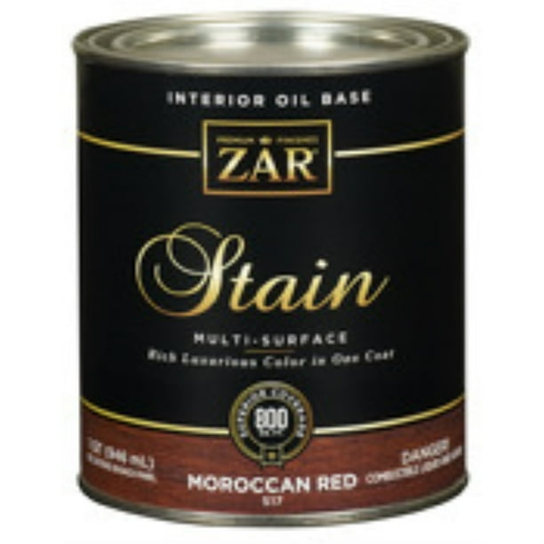 qt UGL 51712 Moroccan Red Zar Interior Oil-Based Wood Stain - Walmart ...