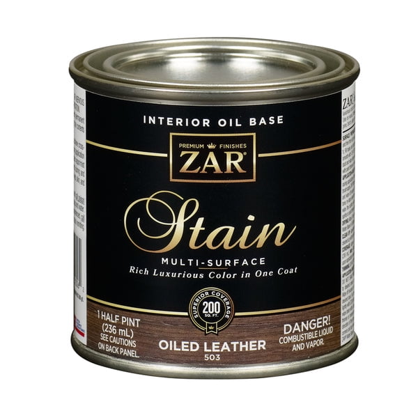 ZAR Semi-Transparent Oiled Leather Oil-Based Wood Stain 8 oz. (Pack of ...