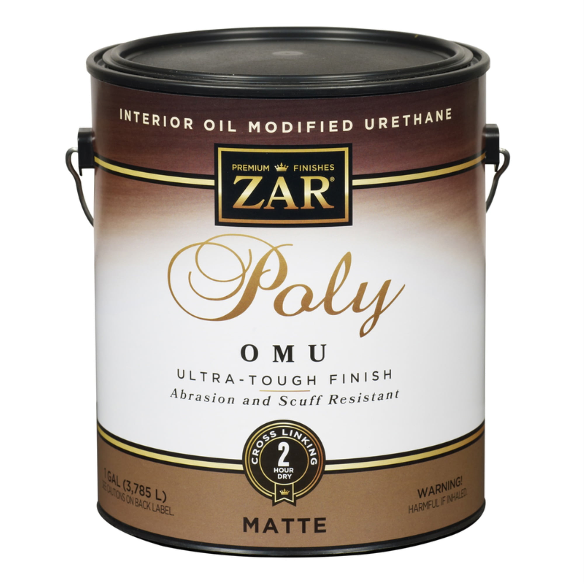 1 gal UGL 36413 Clear Zar, Poly OMU Interior Water-Based Oil Modified ...
