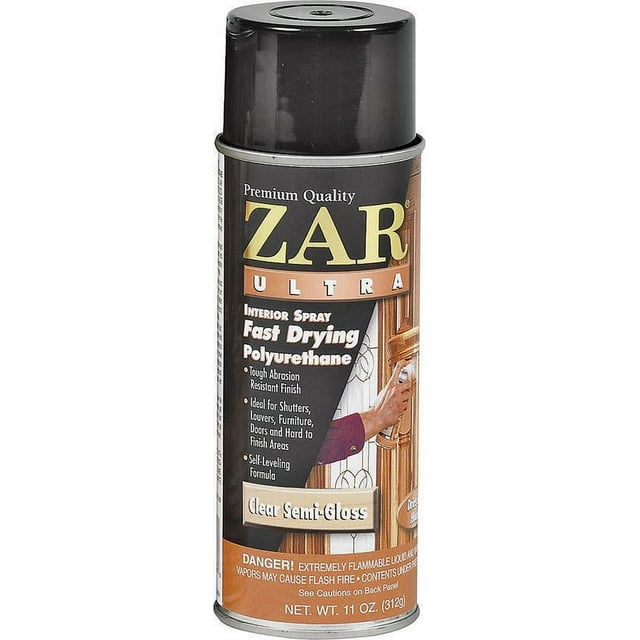 ZAR Ultra Semi-Gloss Clear Oil-Based Polyurethane Fast Dry Wood Stain ...