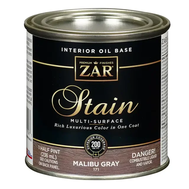 1/2 pt UGL 17106 Malibu Gray Zar Interior Oil-Based Wood Stain ...