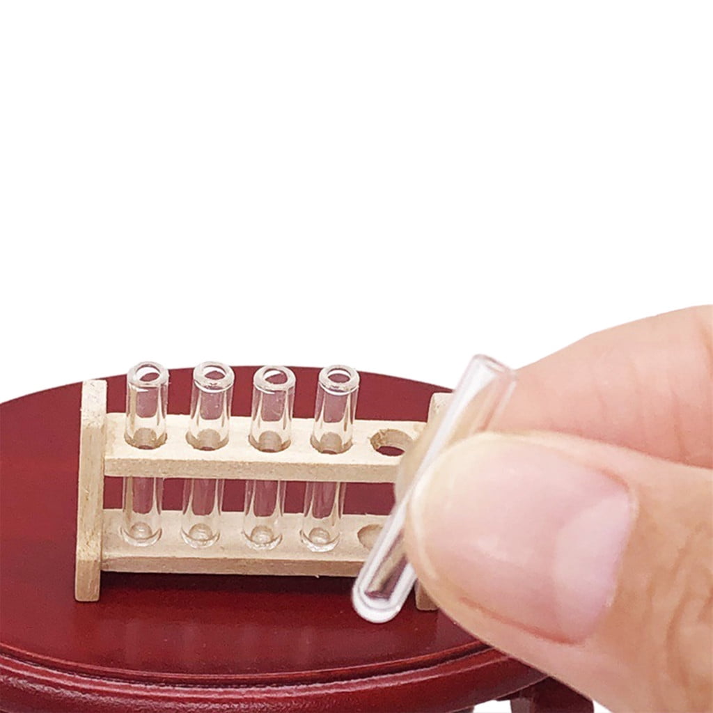 ZAROYEAX 1/12 Dollhouse Miniature Laboratory Test Tube Rack Set for ...