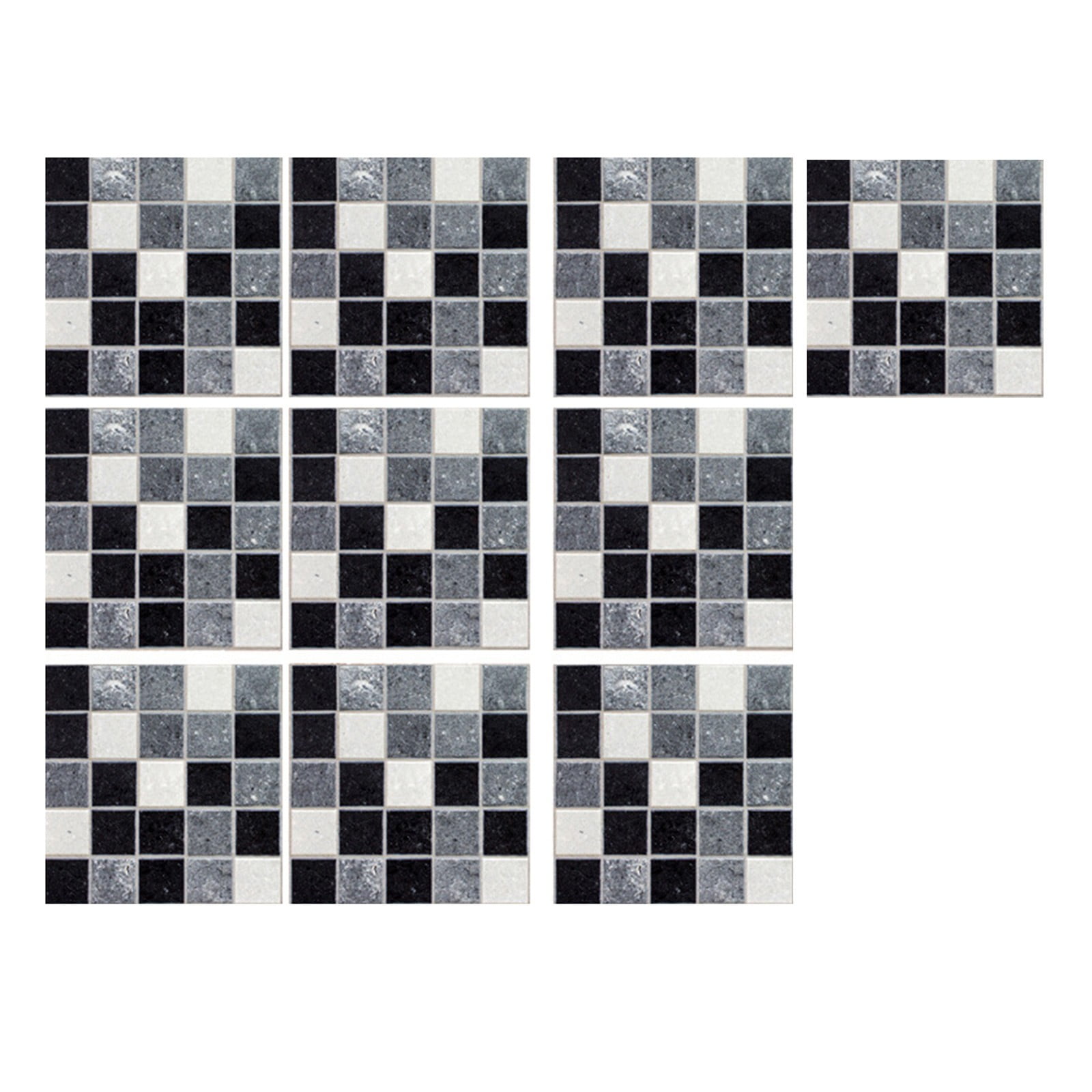 ZAROYEAX 10pc Peel and Stick Ceramic Tile Paste 3D Lattice Ceramic Tile ...