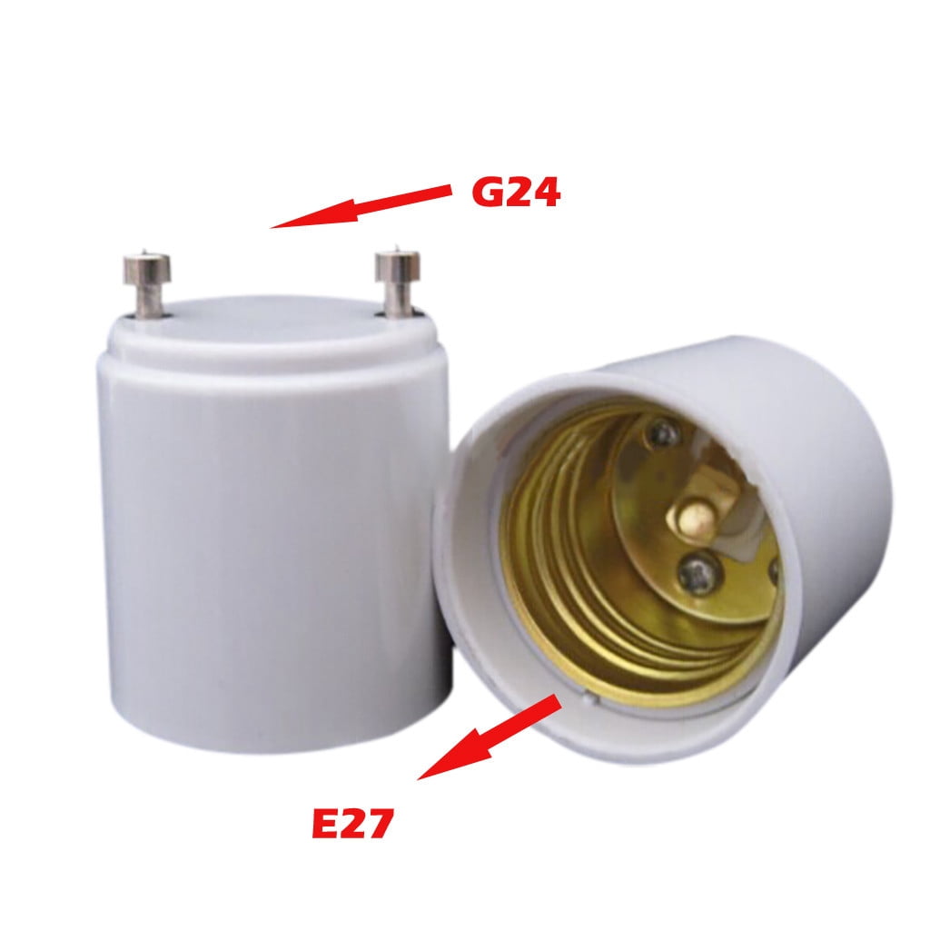 ZAROYEAX 1Pcs GU24 to E27 Adapter Converter Lamp Holder Base Socket for ... ZAROYEAX 1Pcs GU24 to E27 Adapter Converter Lamp Holder Base Socket for ...