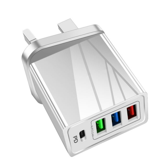 ZAROYEAX 3.1A USB C Charger 4 Port USB Wall Charger for Smartphones ...