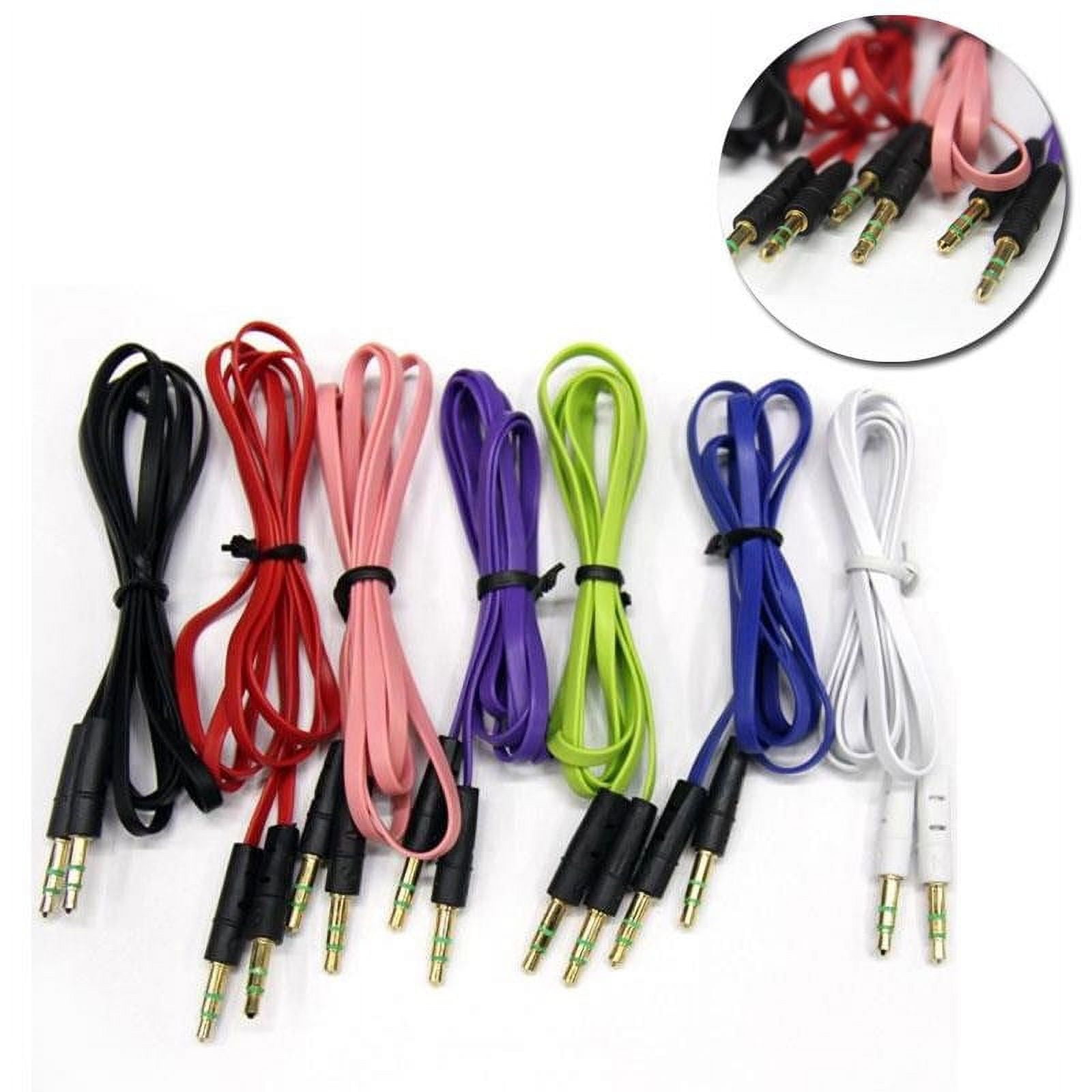 ZAROYEAX 3.5mm Auxiliary Cable Audio Cable Male to Male Flat Aux Cable ...