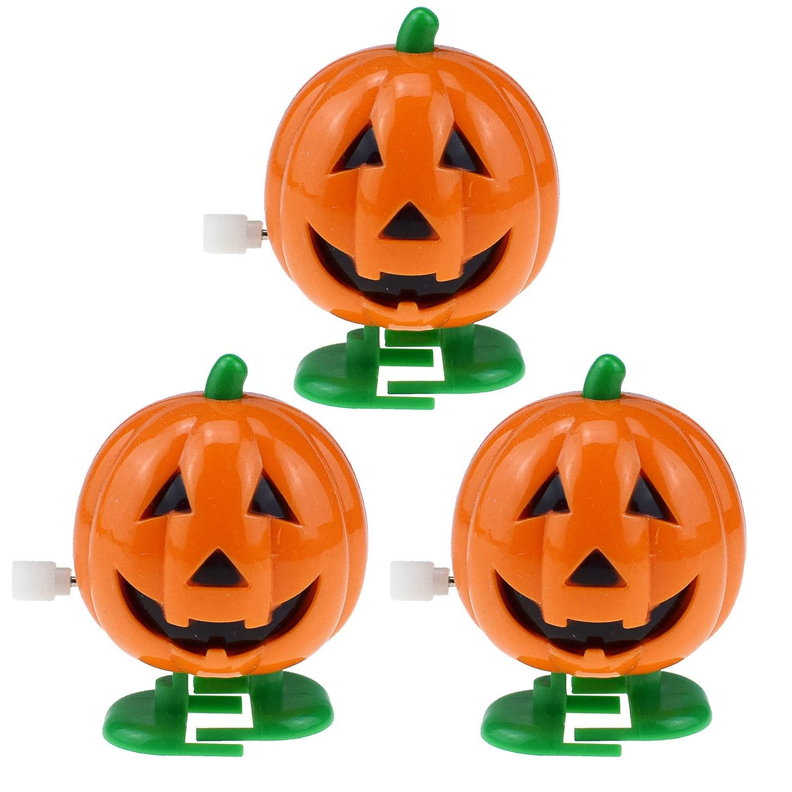 ZAROYEAX 3pc Novelty Fun Cute Winding Wind-up Walking Pumpkin Toy ...