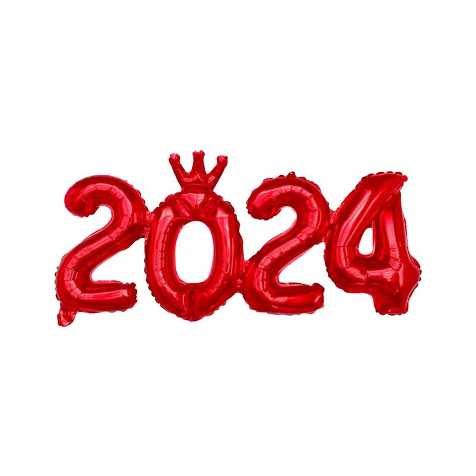 ZAROYEAX 8.6 Inch 2024 Balloons Number 2024 Foil Balloons for New Years ...