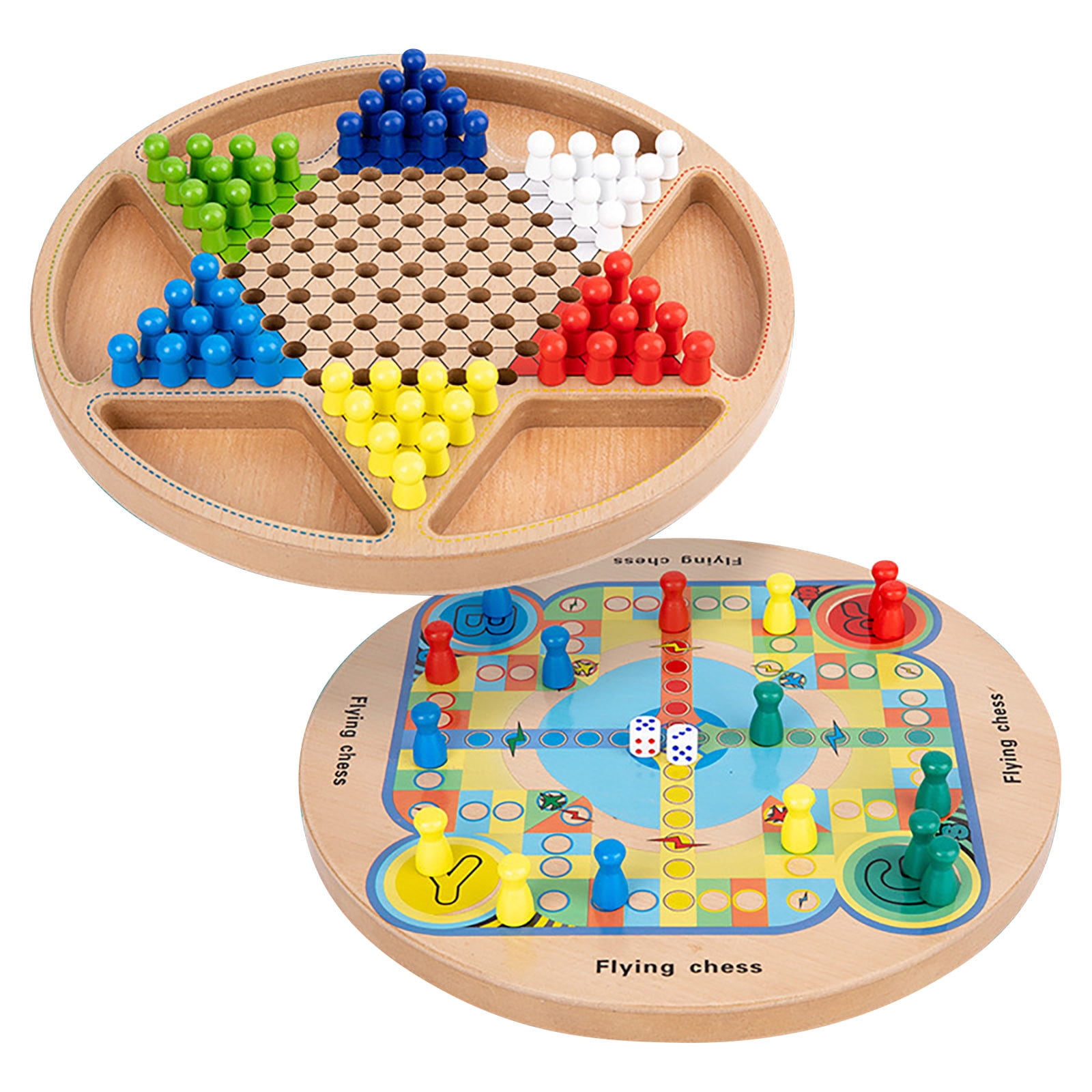 ZAROYEAX Backgammon Two in One Parent-child Interactive Fun Board Game - Walmart.com