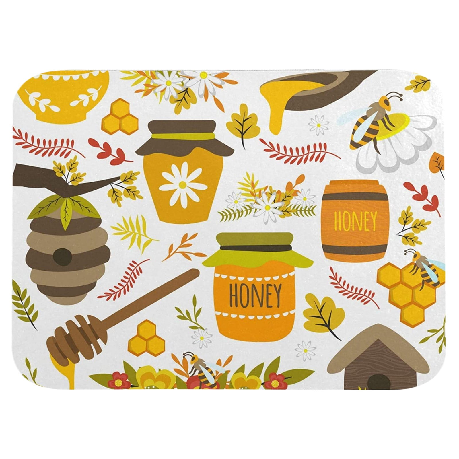 ZAROYEAX Bee Festival Decoration Door Mat Anti- Bottom Indoor Outdoor ...