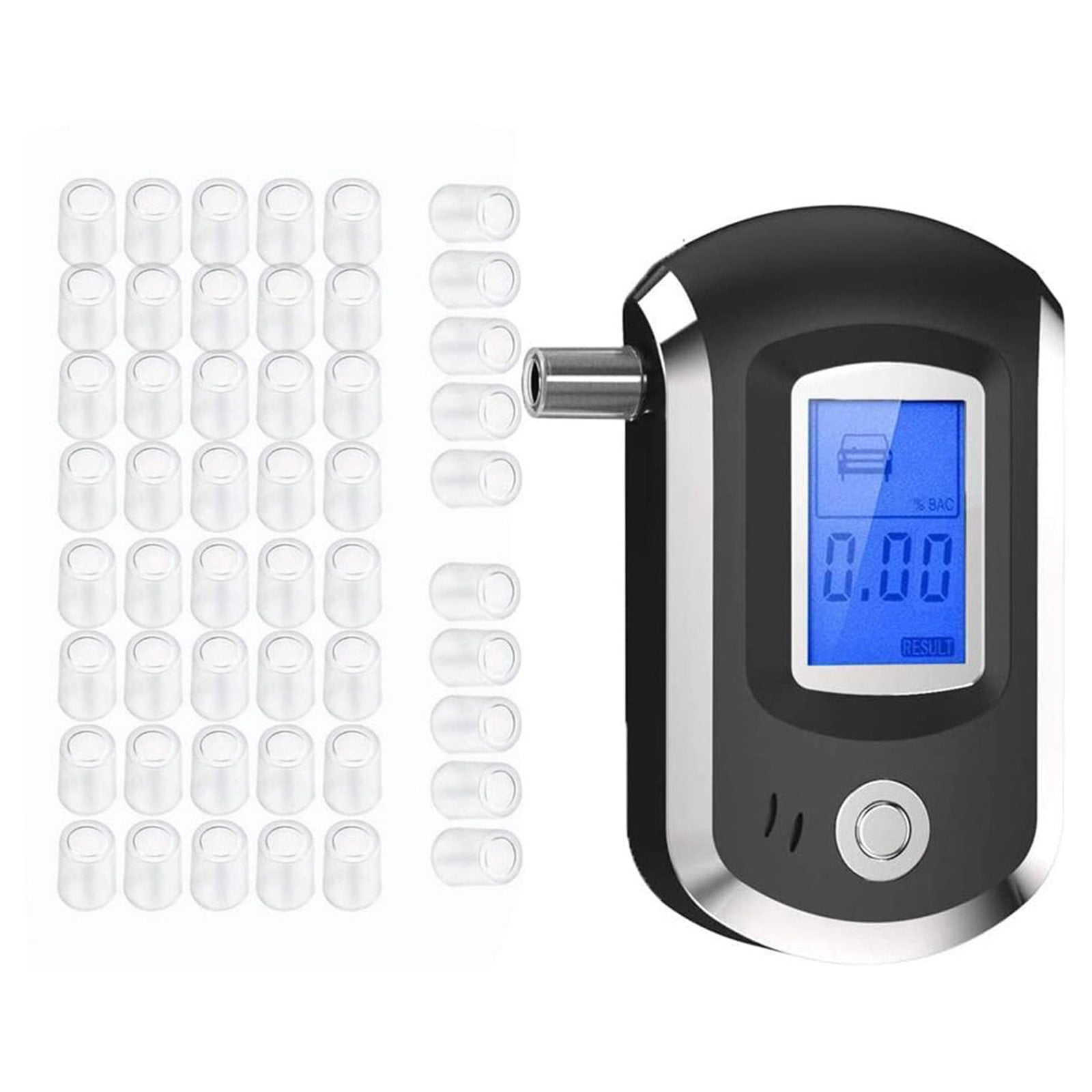 ZAROYEAX Breathalyzer Personal Tester with 55 Mouthpieces Grade ...