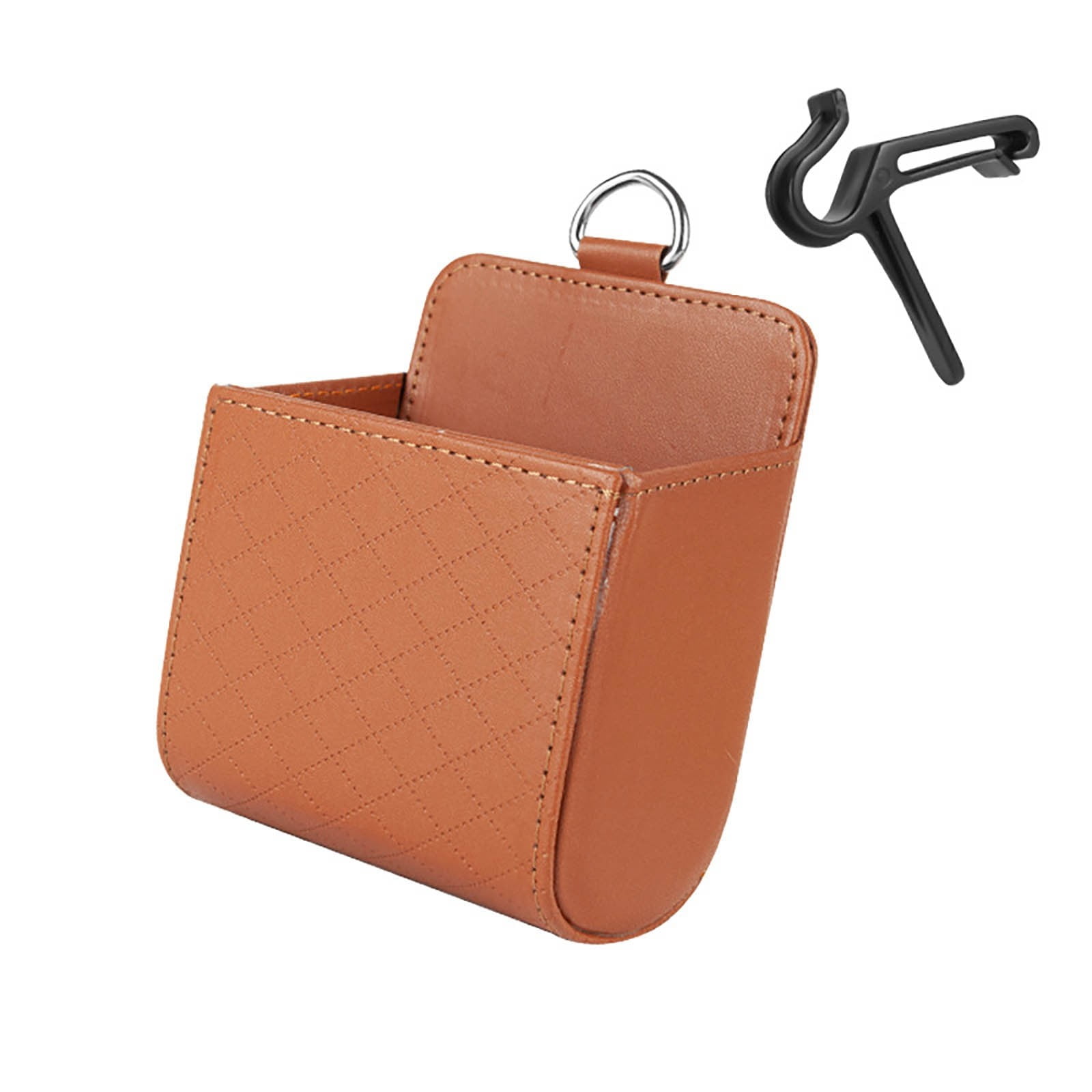 ZAROYEAX Car Leather Mobile Phone Storage Box Automotive Supplies ...