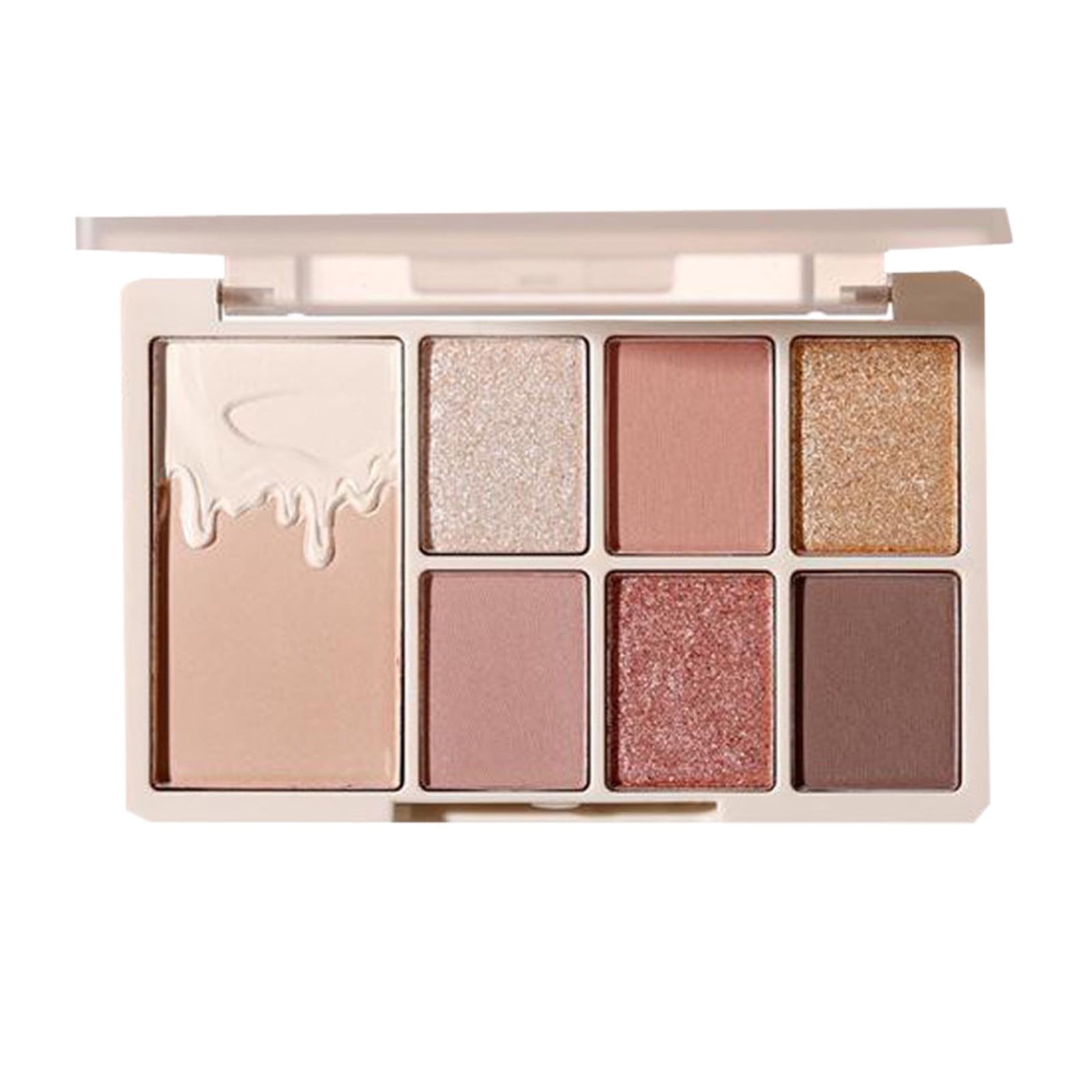 ZAROYEAX Chestnut Seven Color Eye Shadow Beginner Pearly Fine Flash ...