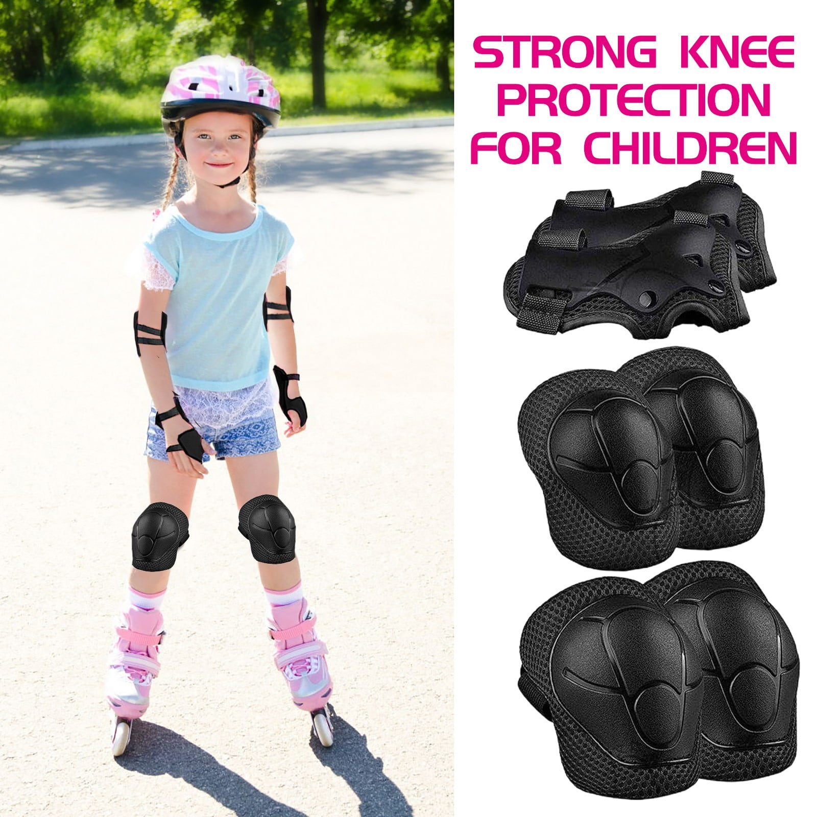 ZAROYEAX Child protection cushion cover knee pads elbow pads wrist ...