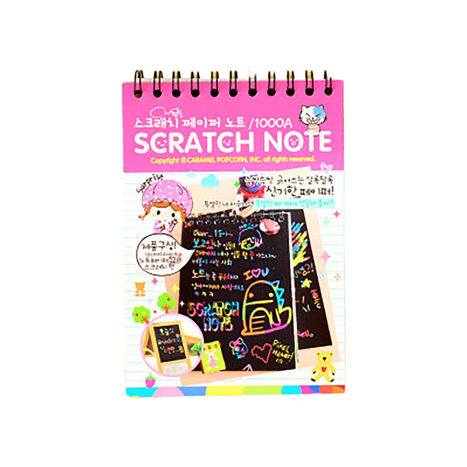 ZAROYEAX Children's Painting Hand-painted Scratch Drawing Graffiti Book ...