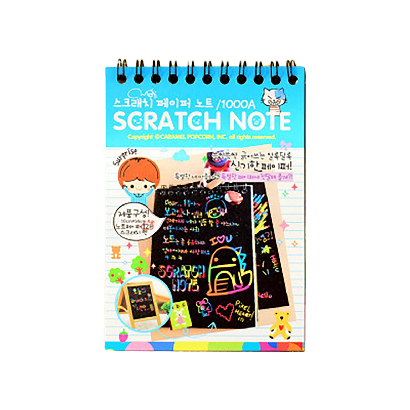 ZAROYEAX Children's Painting Hand-painted Scratch Drawing Graffiti Book ...
