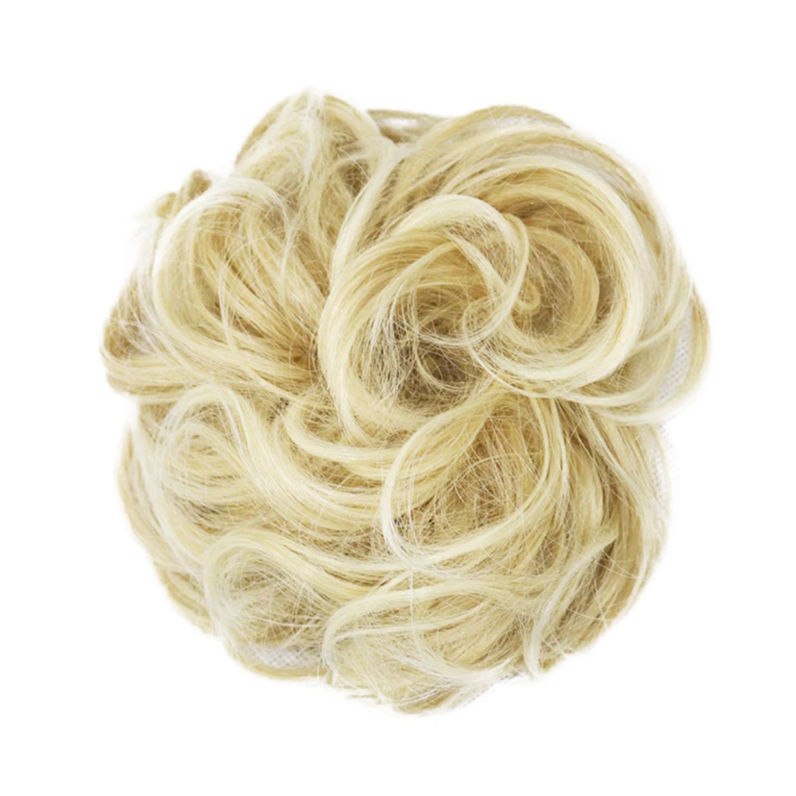 ZAROYEAX Curly Bun Extension Messy Bun Hair Piece Scrunchie Updo Wrap ...