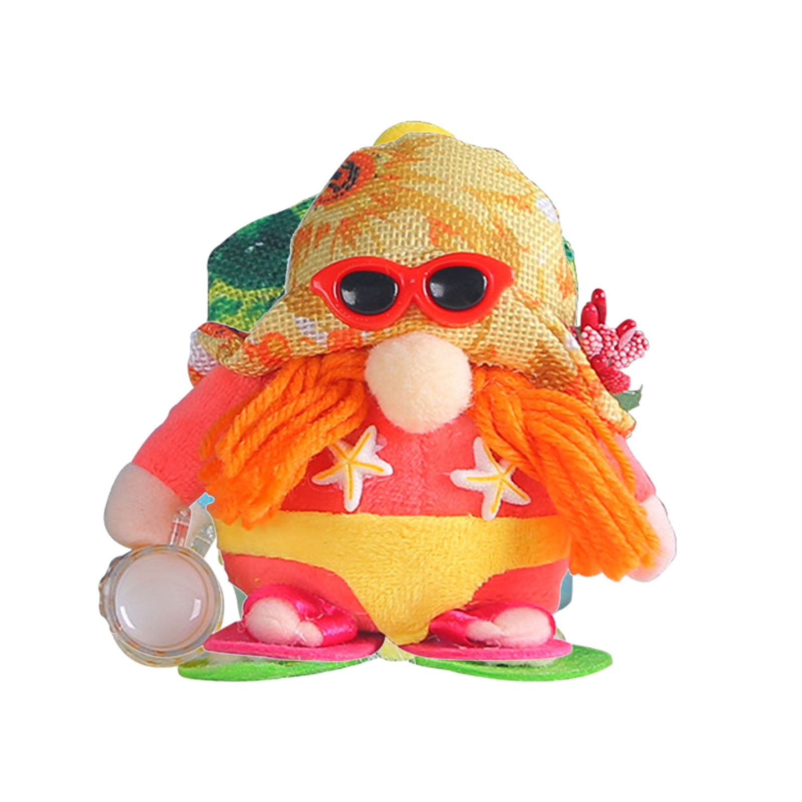 Zaroyeax Cute Beach Doll Seaside Bikini No Face Old Man Doll Creative Doll Adornment